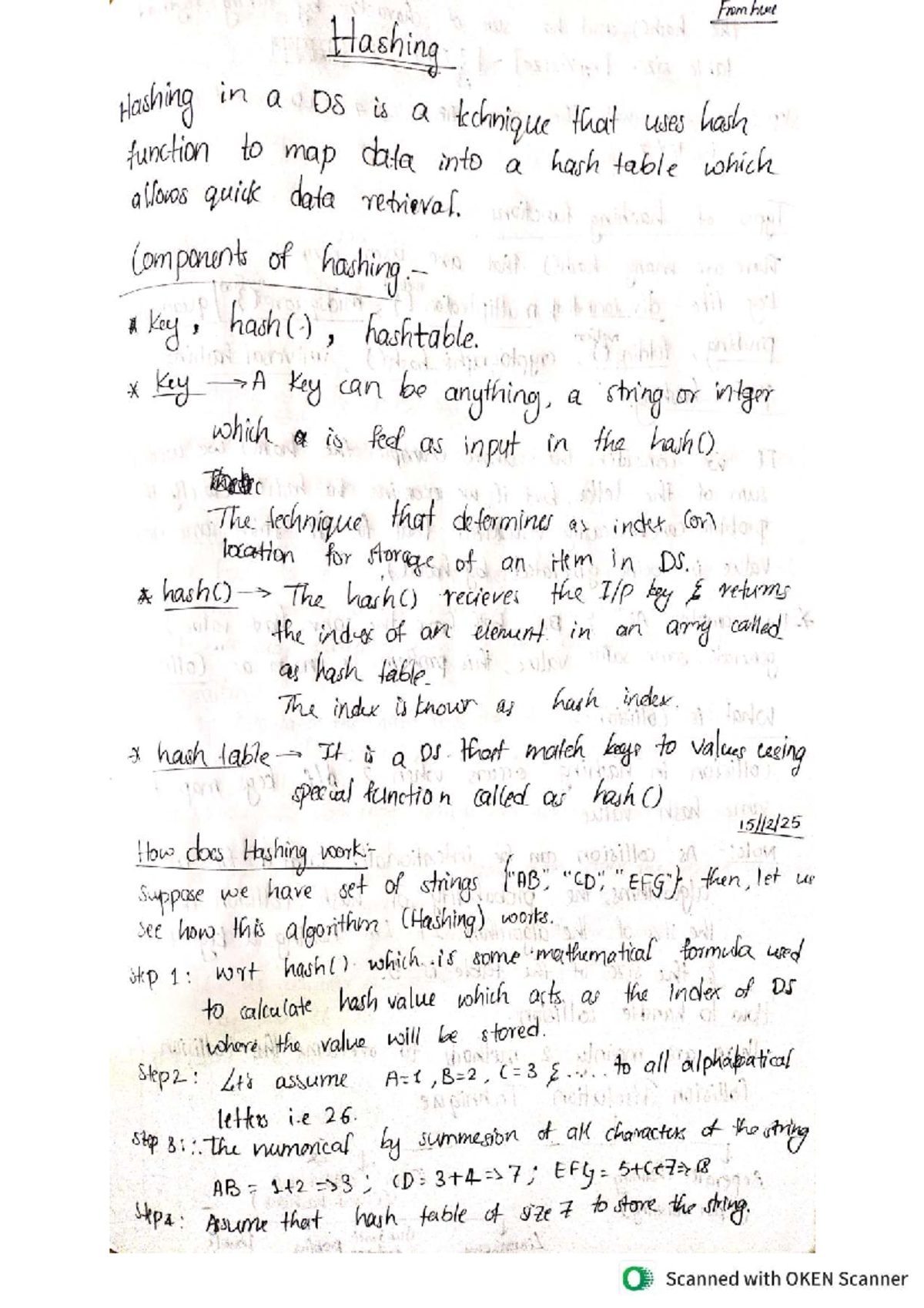 M5 Data Structures: Hashing Techniques and Collision Resolution - Studocu