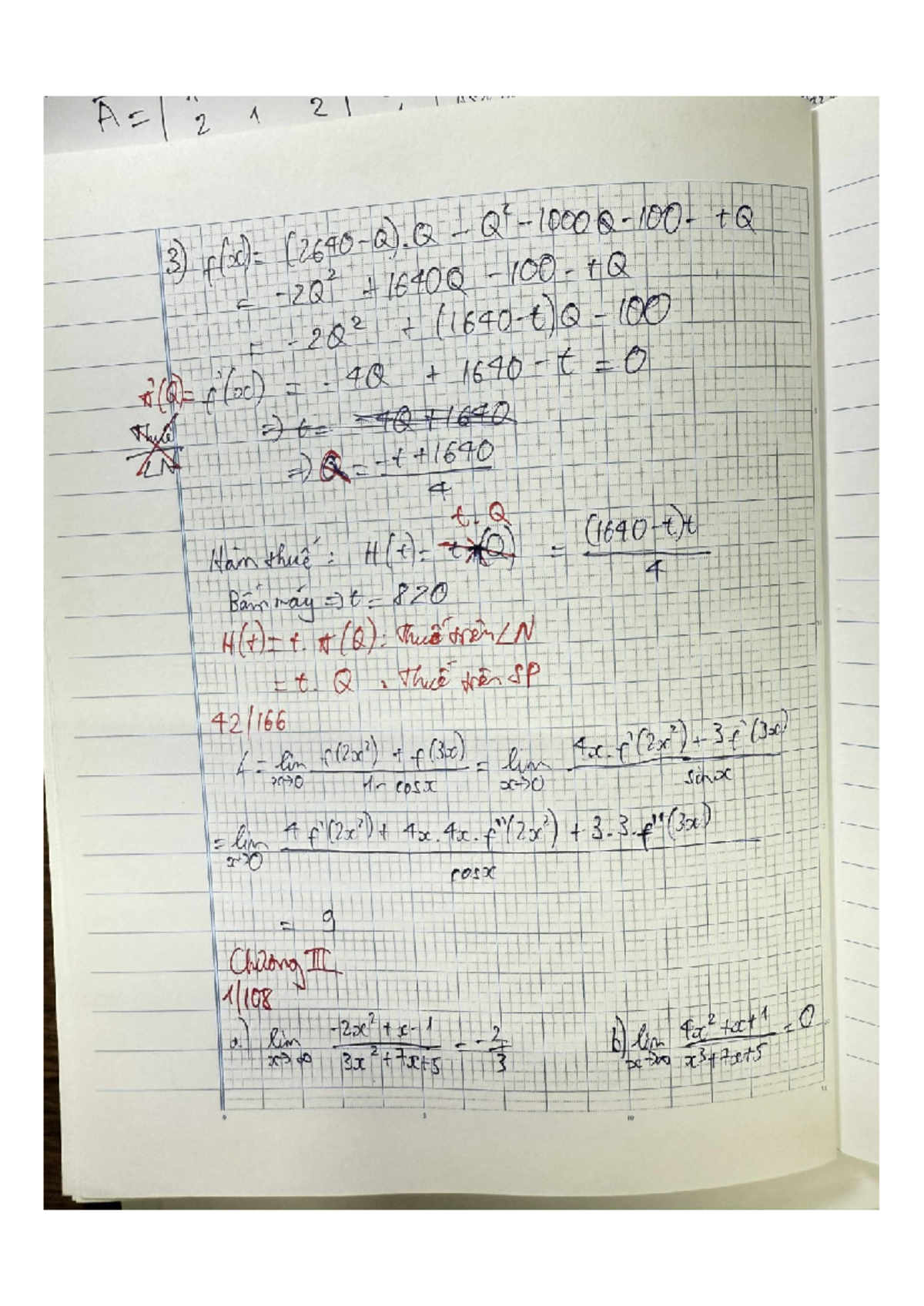 Math 121: Final Exam Solutions and Limit Problems - Studocu