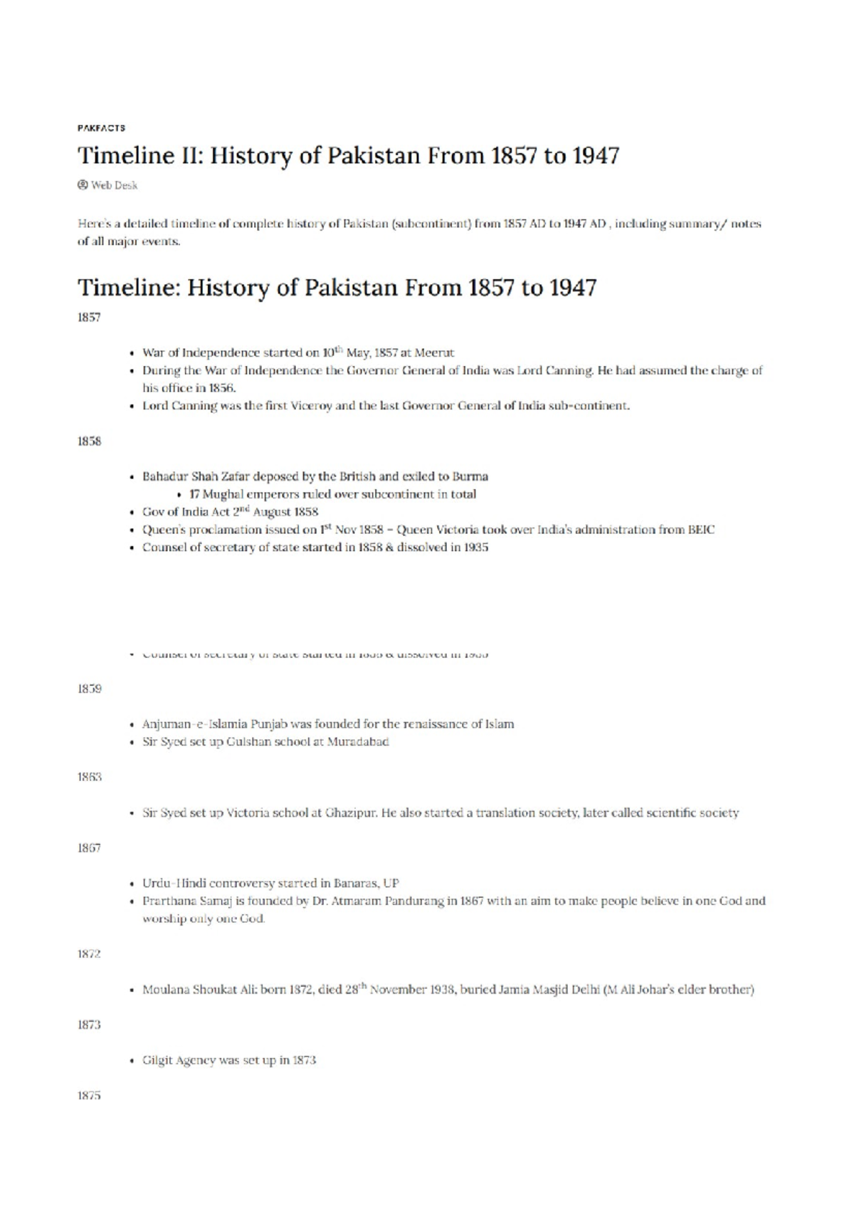 The Evolution of Pakistan: From 1857 to 1947 - Studocu