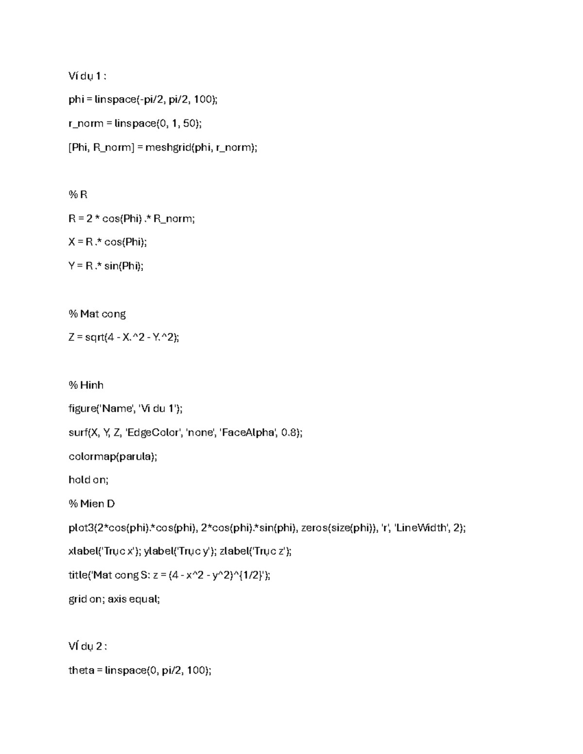 Code Tổng Hợp - Line Code for Calculus 2 Project MT1005 - Studocu