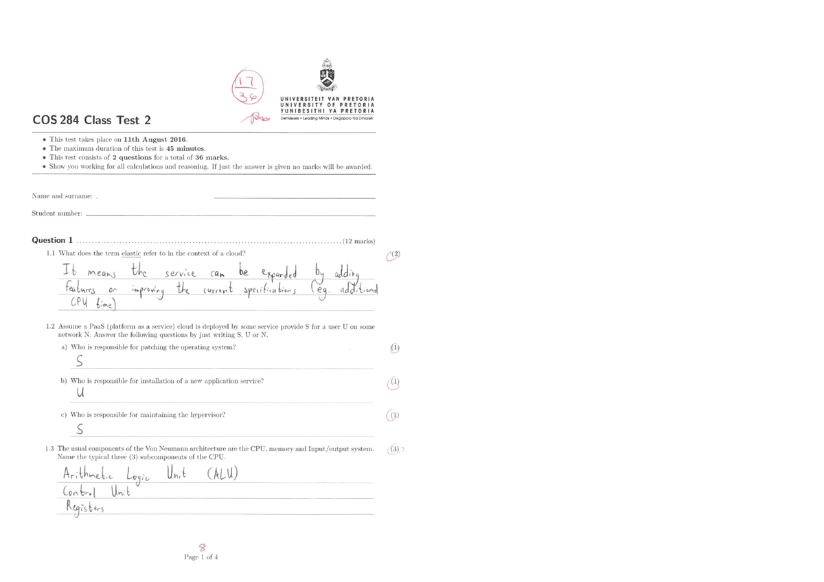 CT2 - 2015 - CT2 - COS284 - Studocu