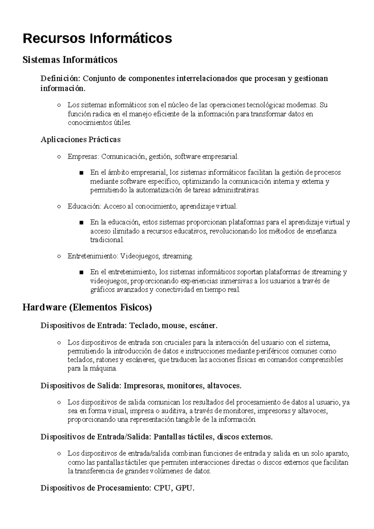 Recursos Informáticos: Definición y Aplicaciones en Empresas y ...
