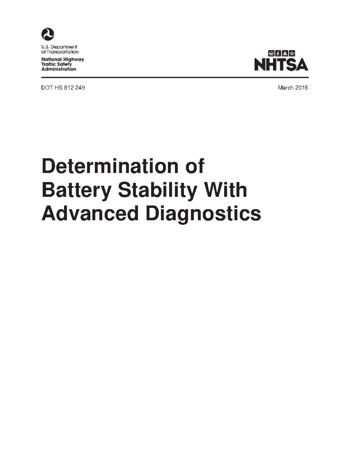 EVS19-K03 [US] Battery Stability Assessment Using Advanced Diagnostics ...