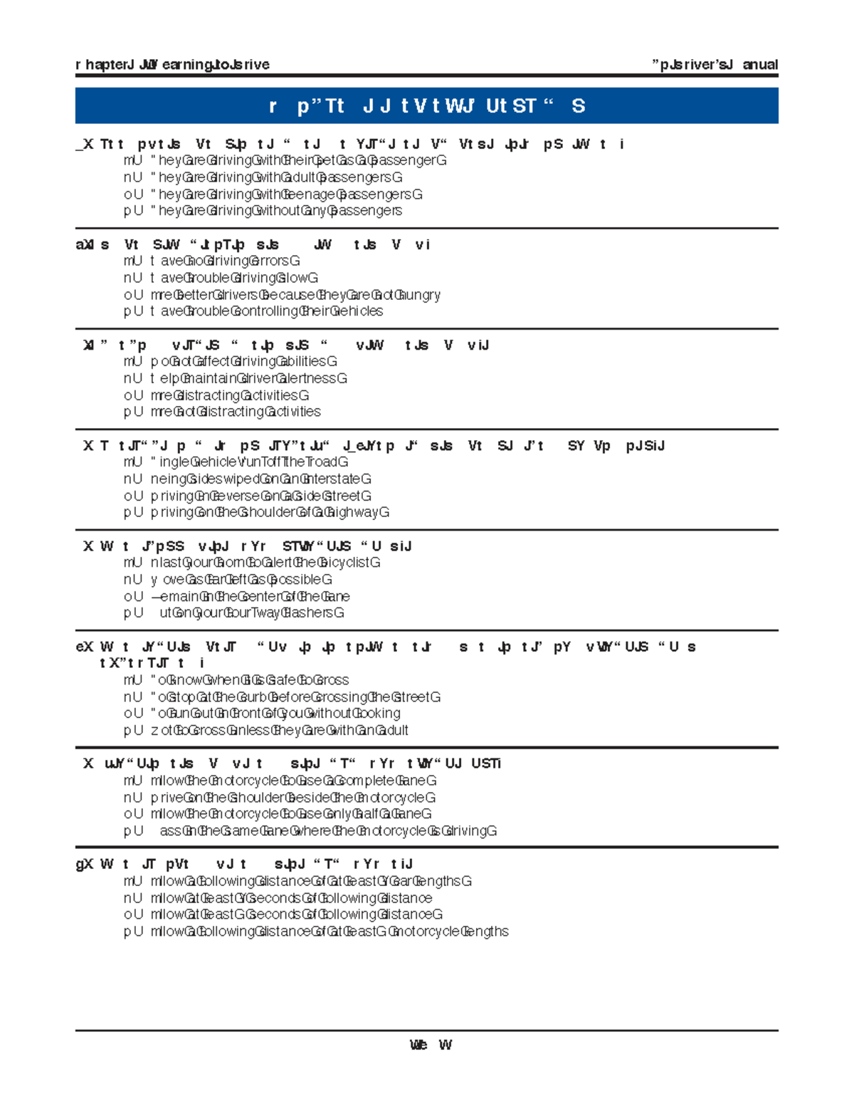 Chapter 3 Review - PA Driver's Manual: Key Concepts & Questions - Studocu