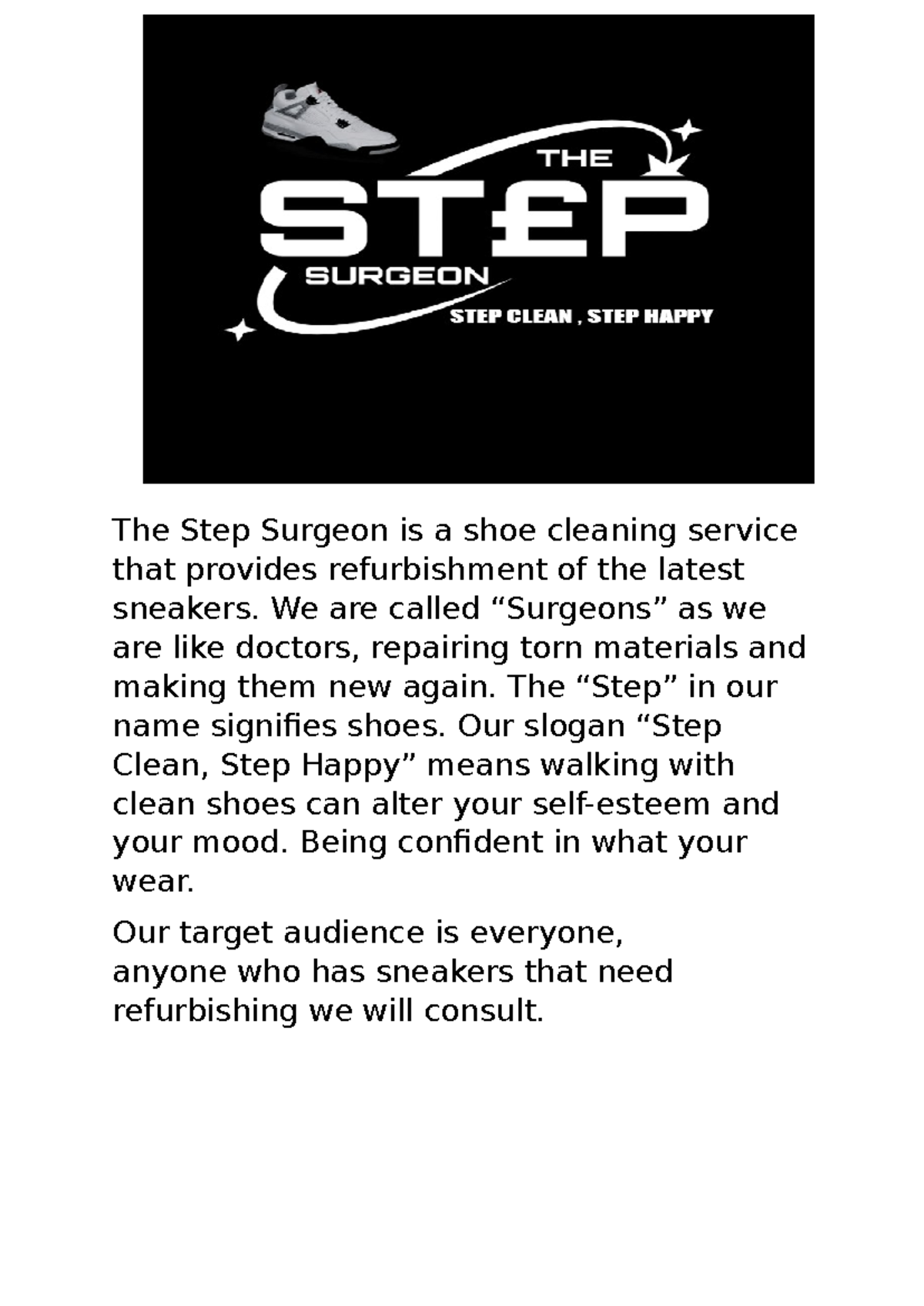 The Step Surgeon is a shoe cleaning service that provides refurbishment ...