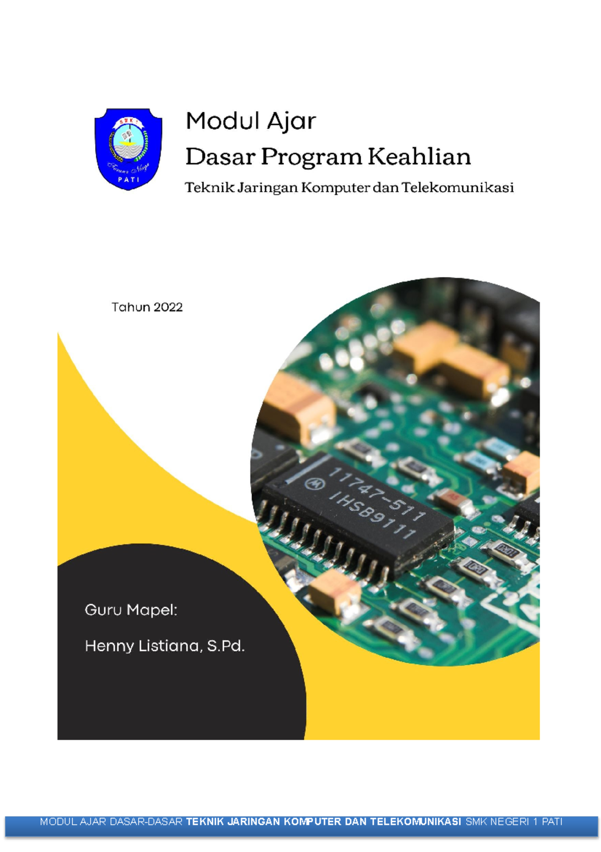 Modul Ajar X TKJT Fase E - Dasar-Dasar Teknik Jaringan Komputer - Studocu