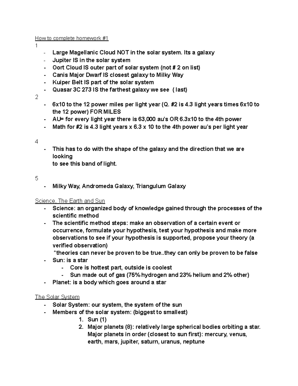 Astronomy Lecture Notes: Understanding the Solar System and Beyond ...