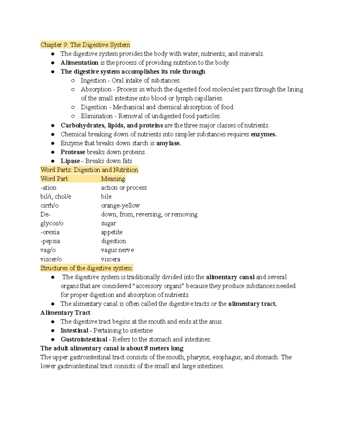 Medical Terminology Chapter 2 Notes - Chapter 2: Suffixes and combining ...