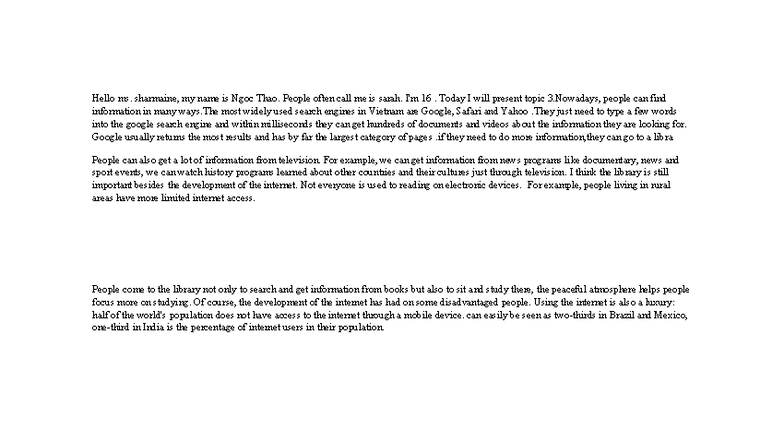 Topic 3 - Information Access in the Digital Age: A Study on Geology ...