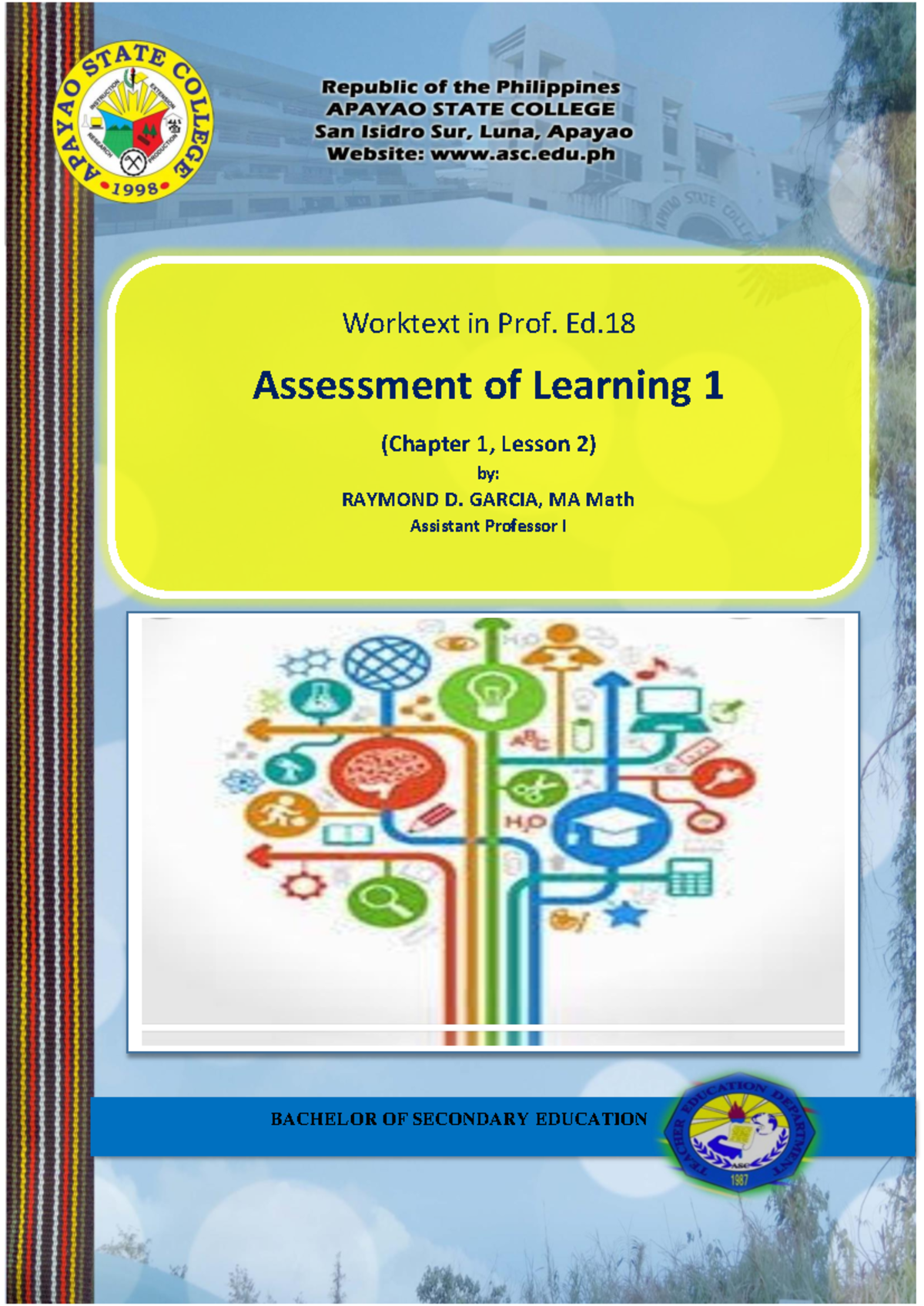 Prof. Ed. 18 Worktext: Chapter 1, Lesson 2 - Understanding Assessment ...