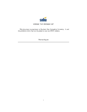 MAT-230 - module 2 assignment - MODULE TWO PROBLEM SET This document is ...
