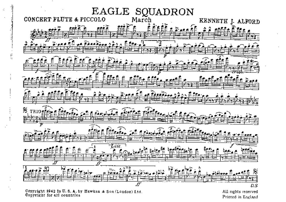 Eagle Squadron Concert Marches - Study Notes and Details - Studocu