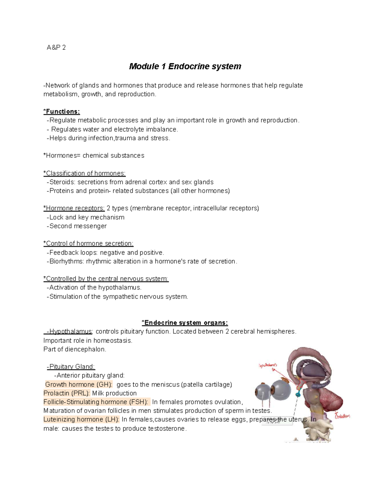 A&P 2 Module Overview: Endocrine, Immune, Cardiovascular Systems - A&P ...