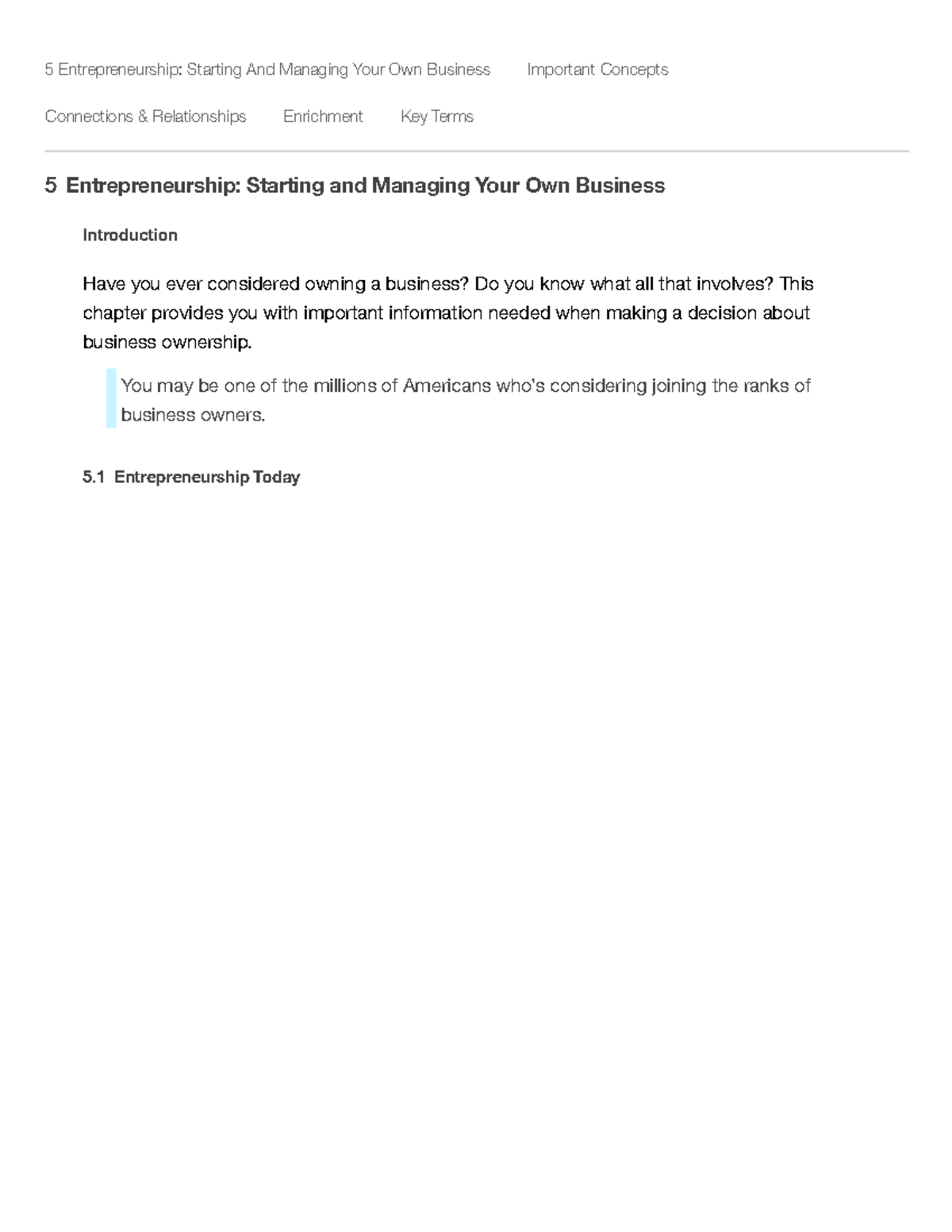 BUS101 Entrepreneurship Chapter 5 Study Guide: Key Concepts & Insights ...