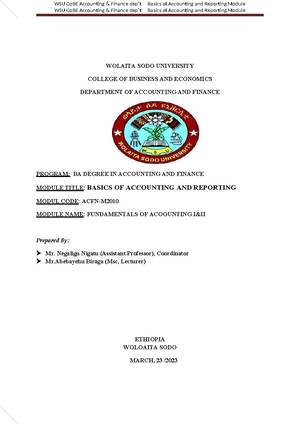 Financial Management II - Financial Management II Course Material (AcFn ...