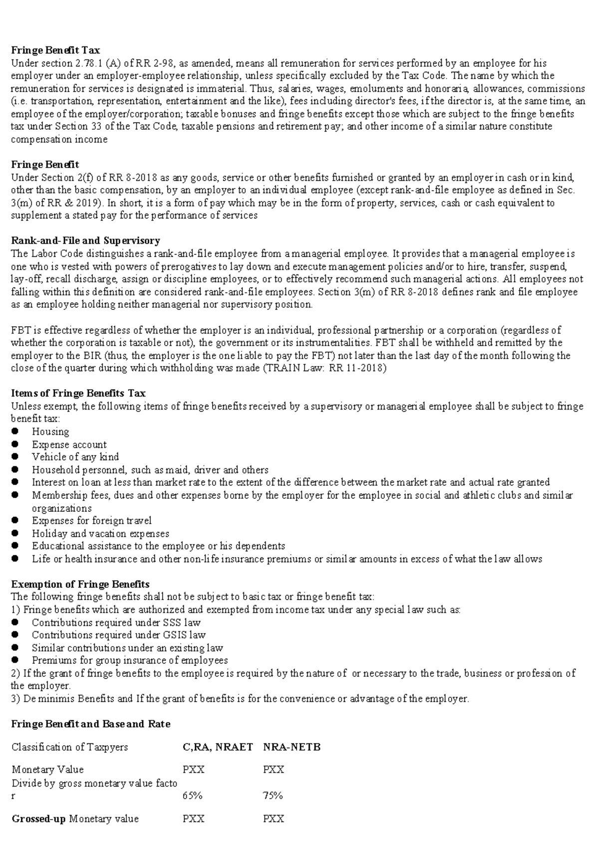 FBT: Comprehensive Overview of Fringe Benefit Tax Regulations and ...