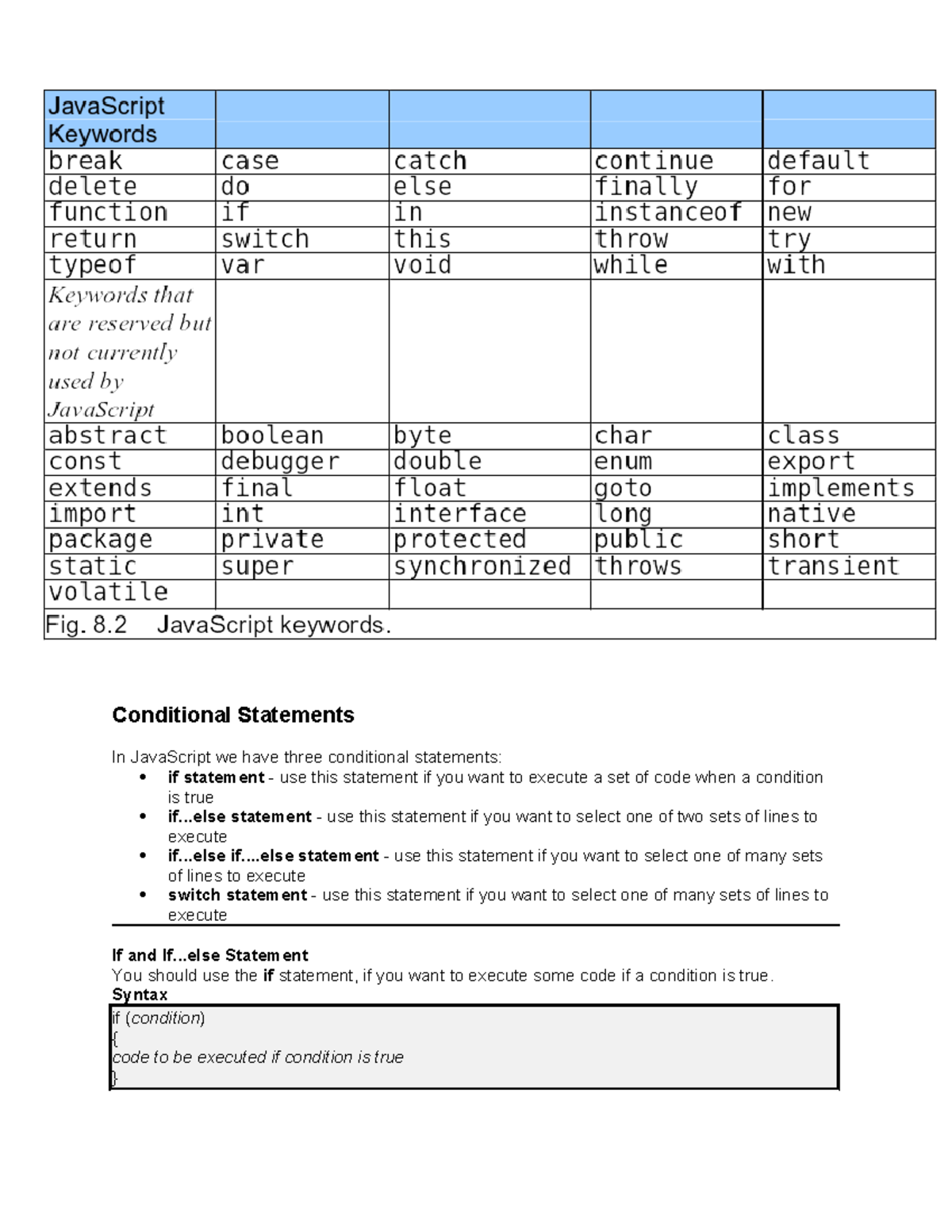 PK-WT-UNIT - 04 - Java script Statement Functions Objects Events - Conditional Statements In ...