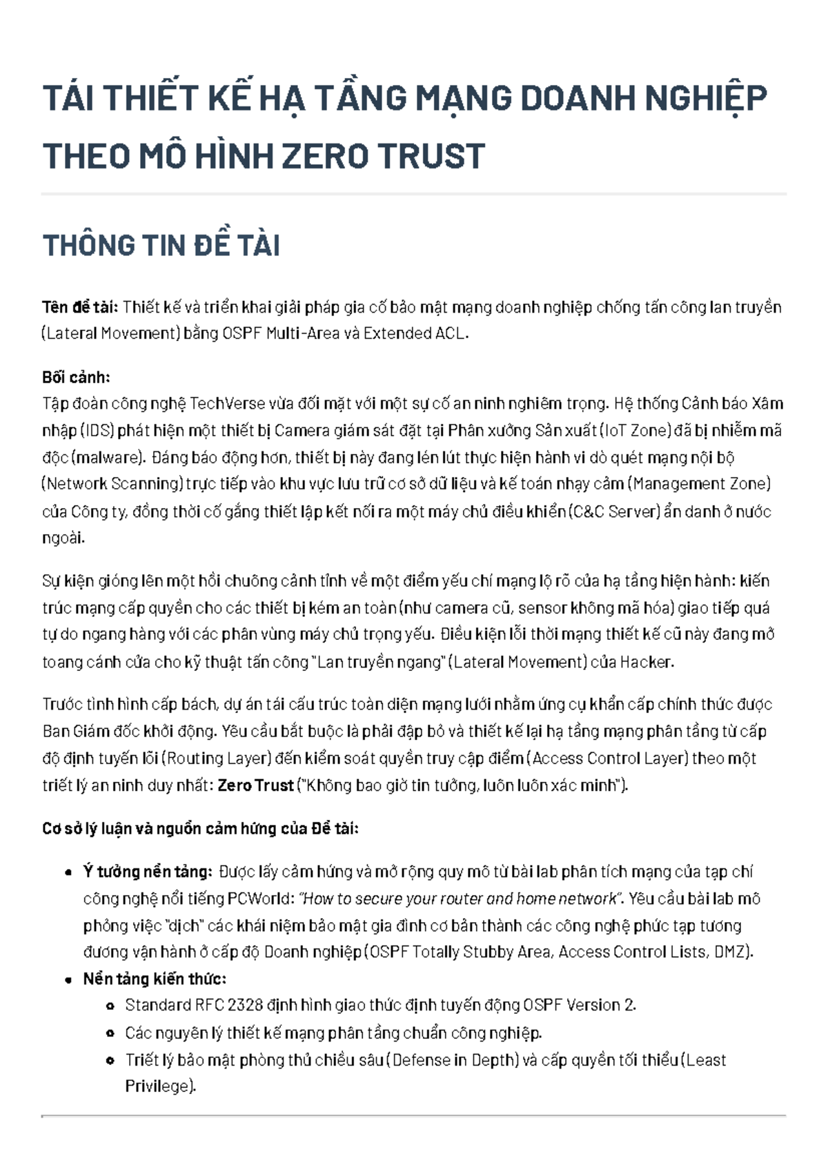 Tái Thiết Kế Hạ Tầng Mạng Doanh Nghiệp Theo Mô Hình Zero Trust - Lab 3 ...