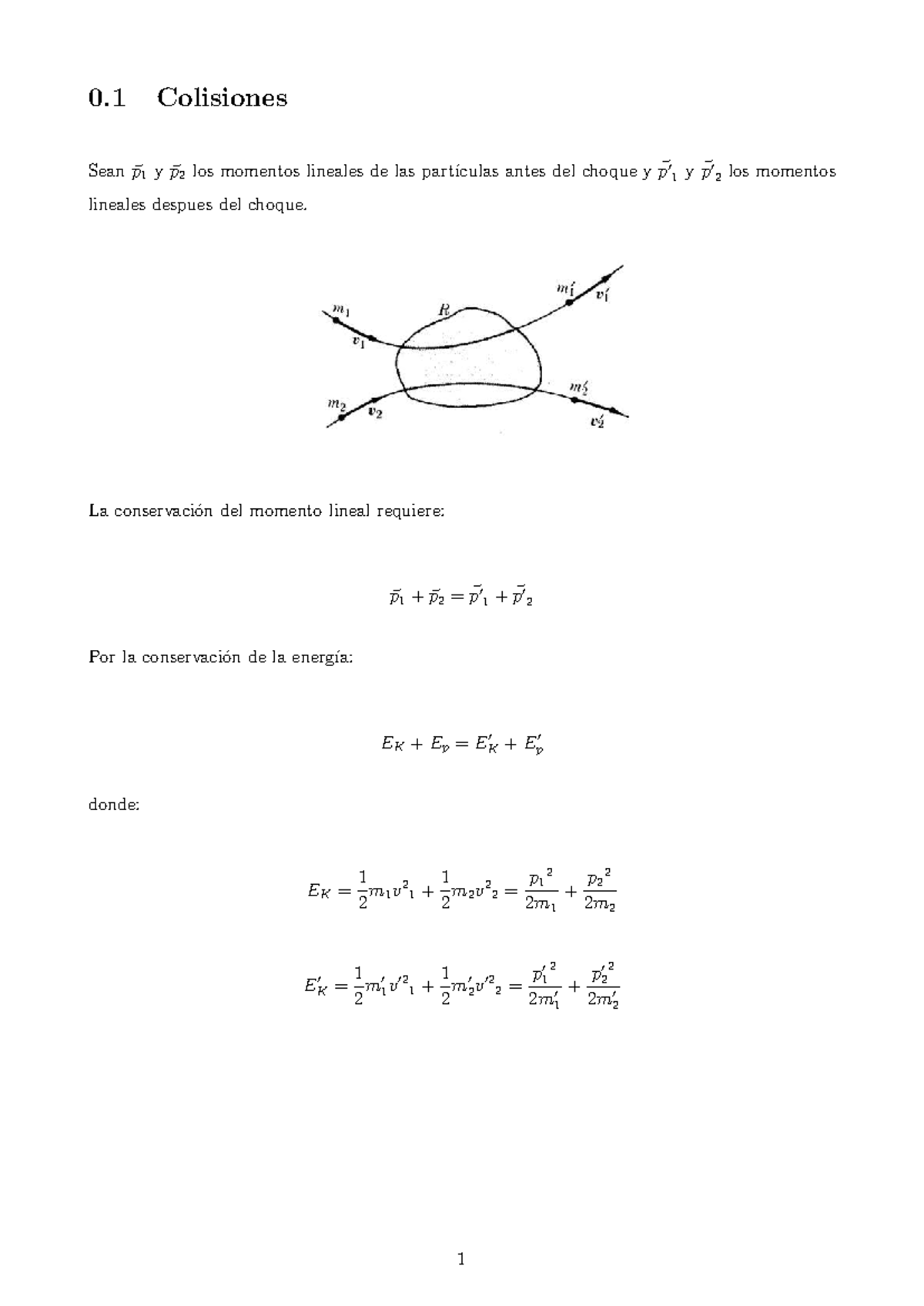 Colisiones y Momentos Lineales - Nsda - Studocu