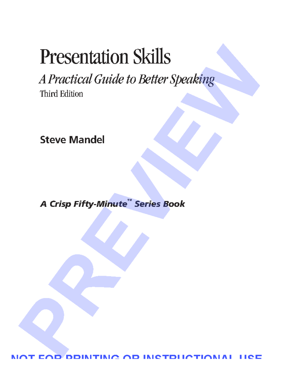 Presentation Skills: A Practical Guide to Better Speaking (3rd Ed ...