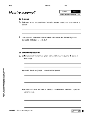 Plan de texte descriptif-justificatif - Groupe : ___ Devoir : sujet ...