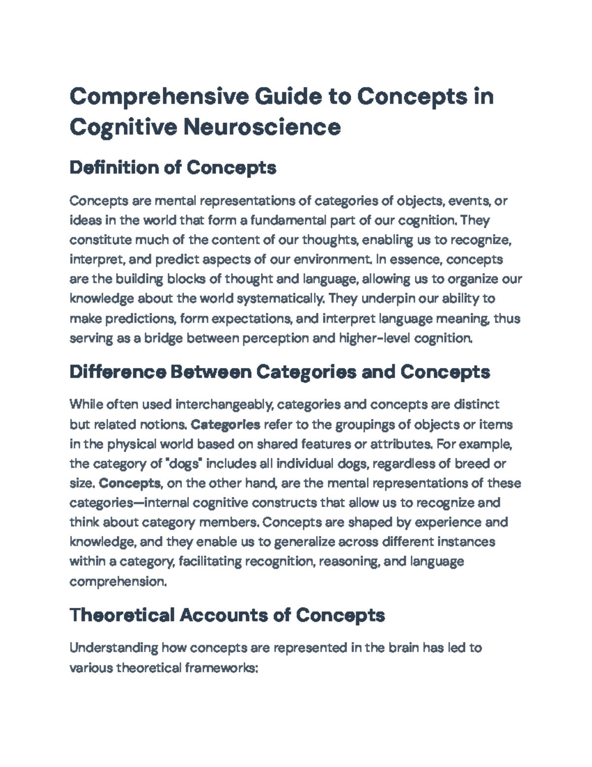 Cognitive Neuroscience Concepts: Understanding Representation & ATL ...