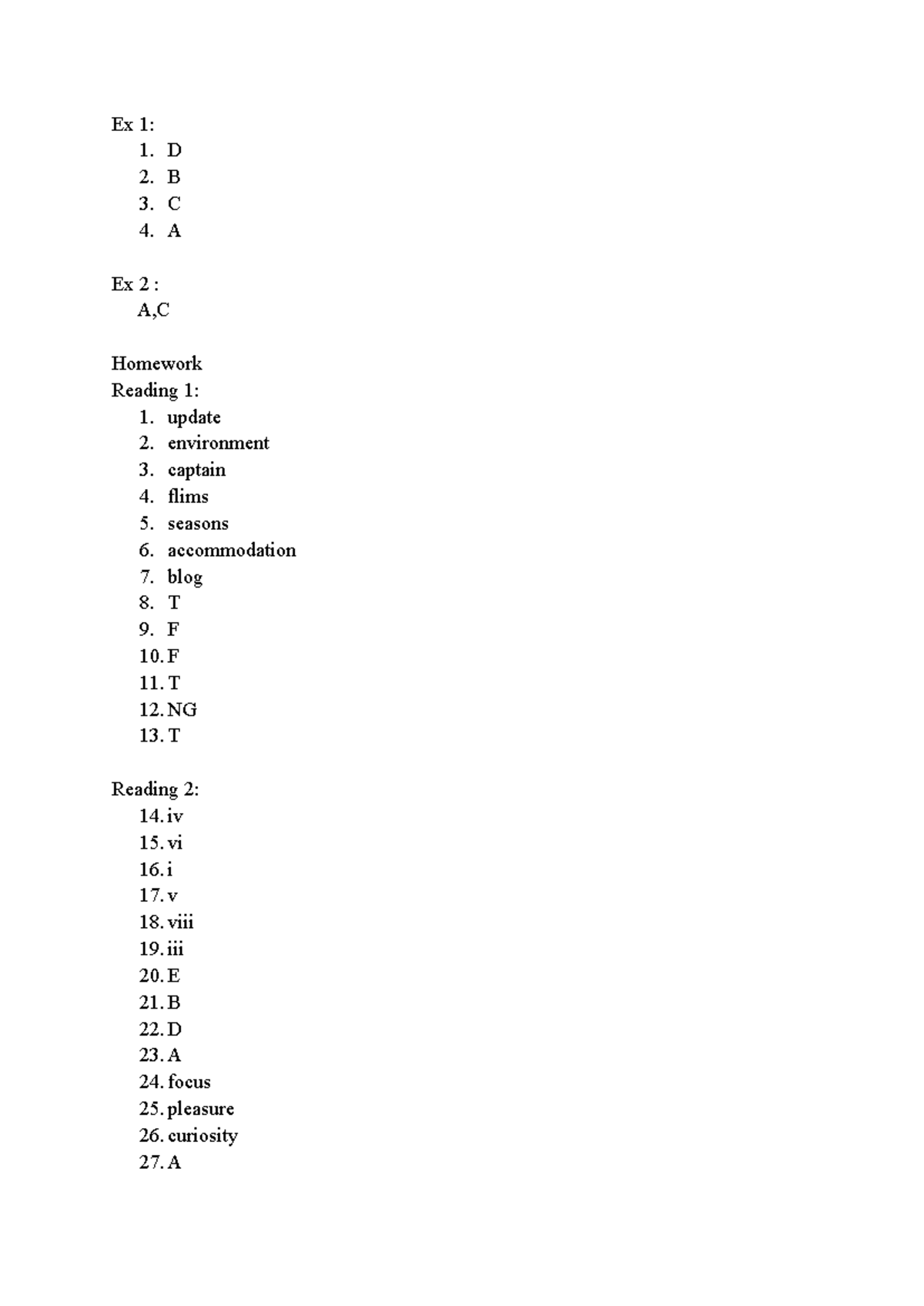 Pre Lesson 1: Environmental Problems - Thu Hương - Studocu