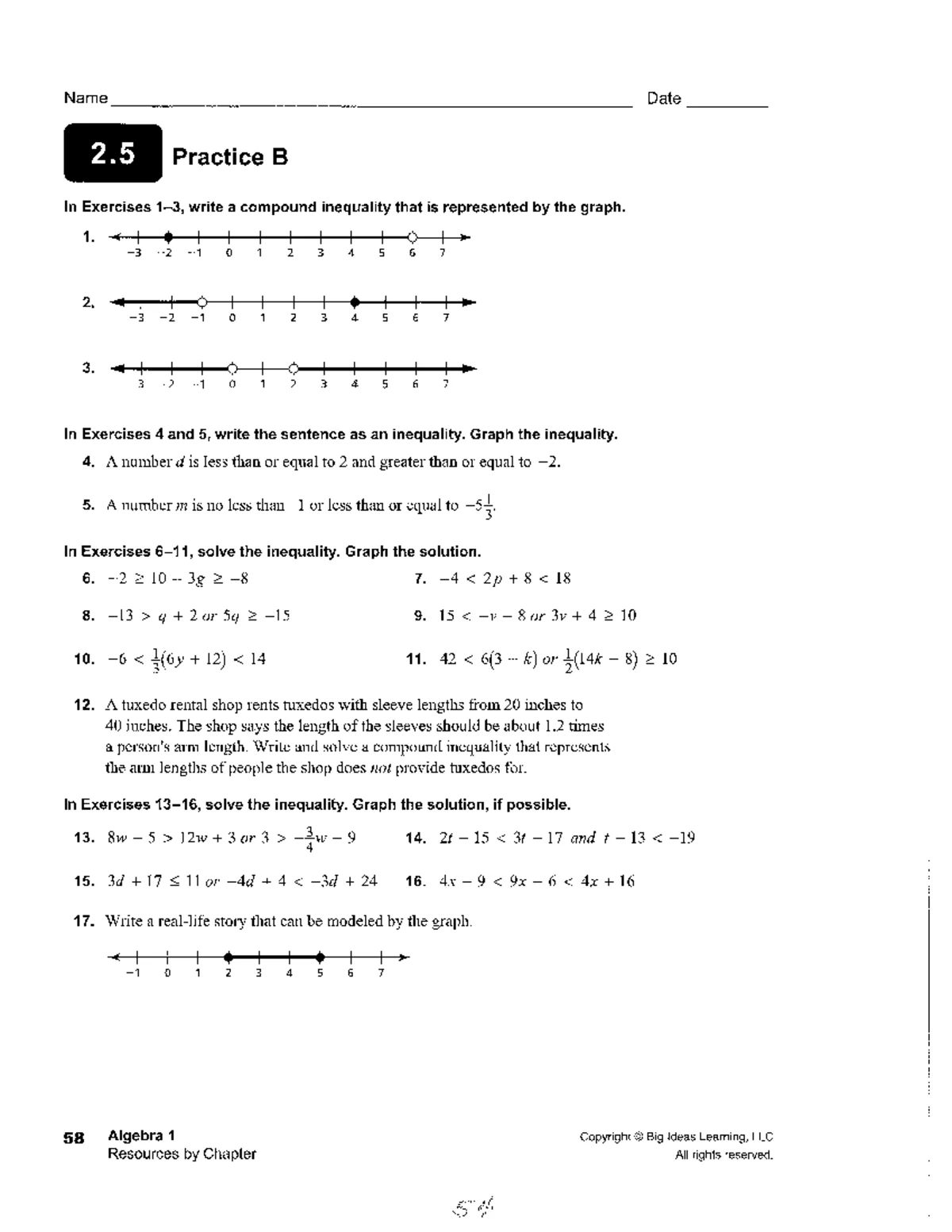 Keystone Algebra 1 Practice Test - Keystone Algebra I Practice Test 1 ...
