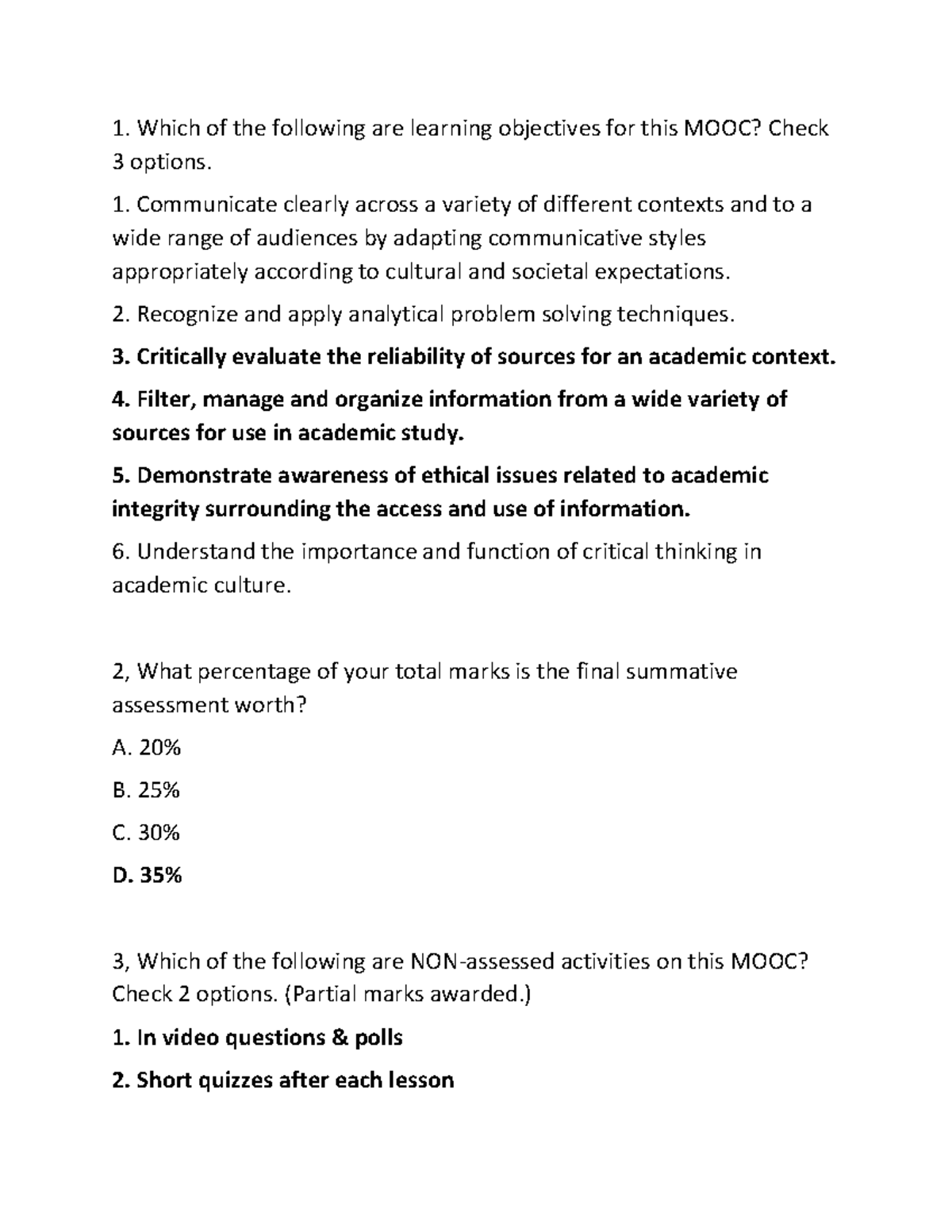 Key-ssl101c - Academic Skills for University Success Overview - Studocu