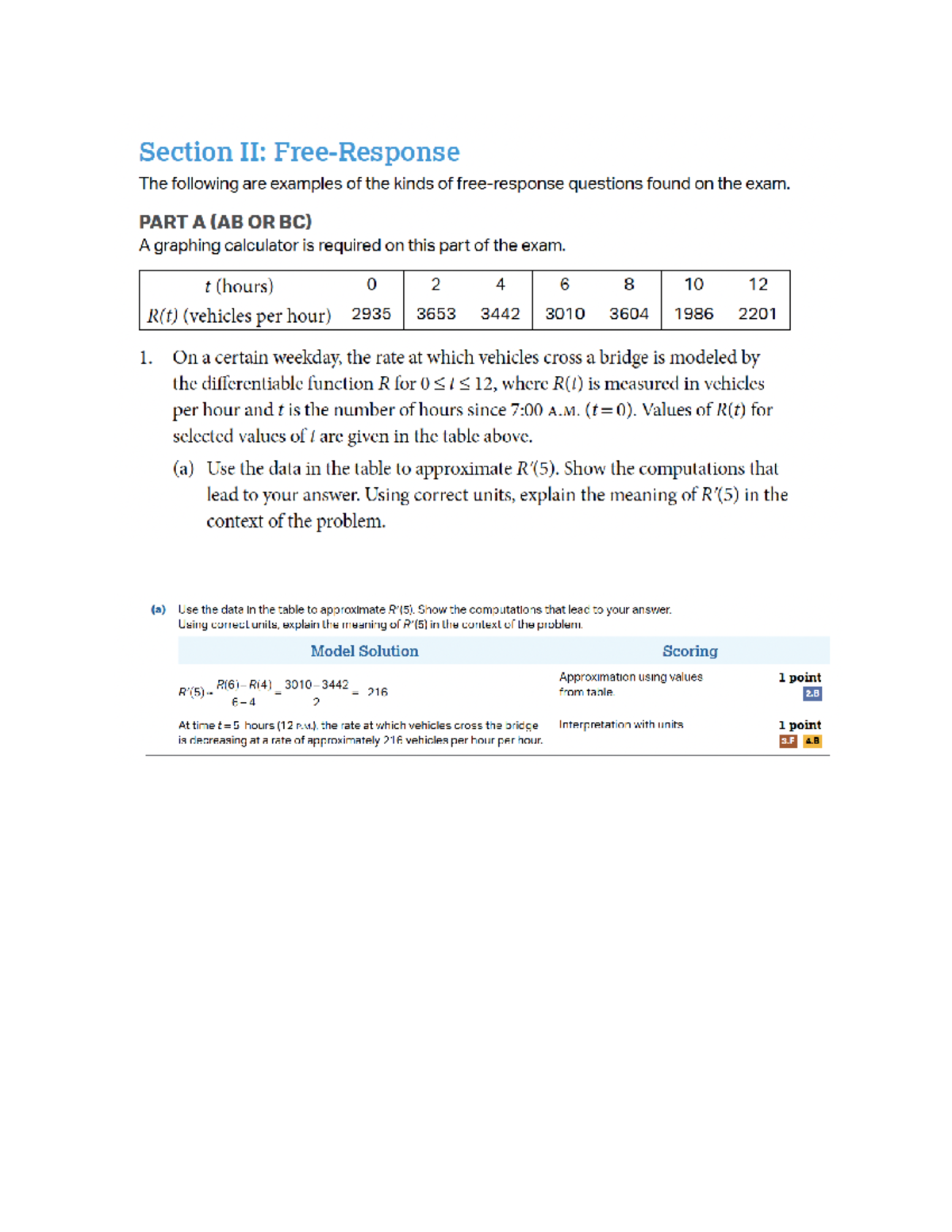 Calc BC Unit 2: Sample Questions & Solutions for 2017 Exam - Studocu