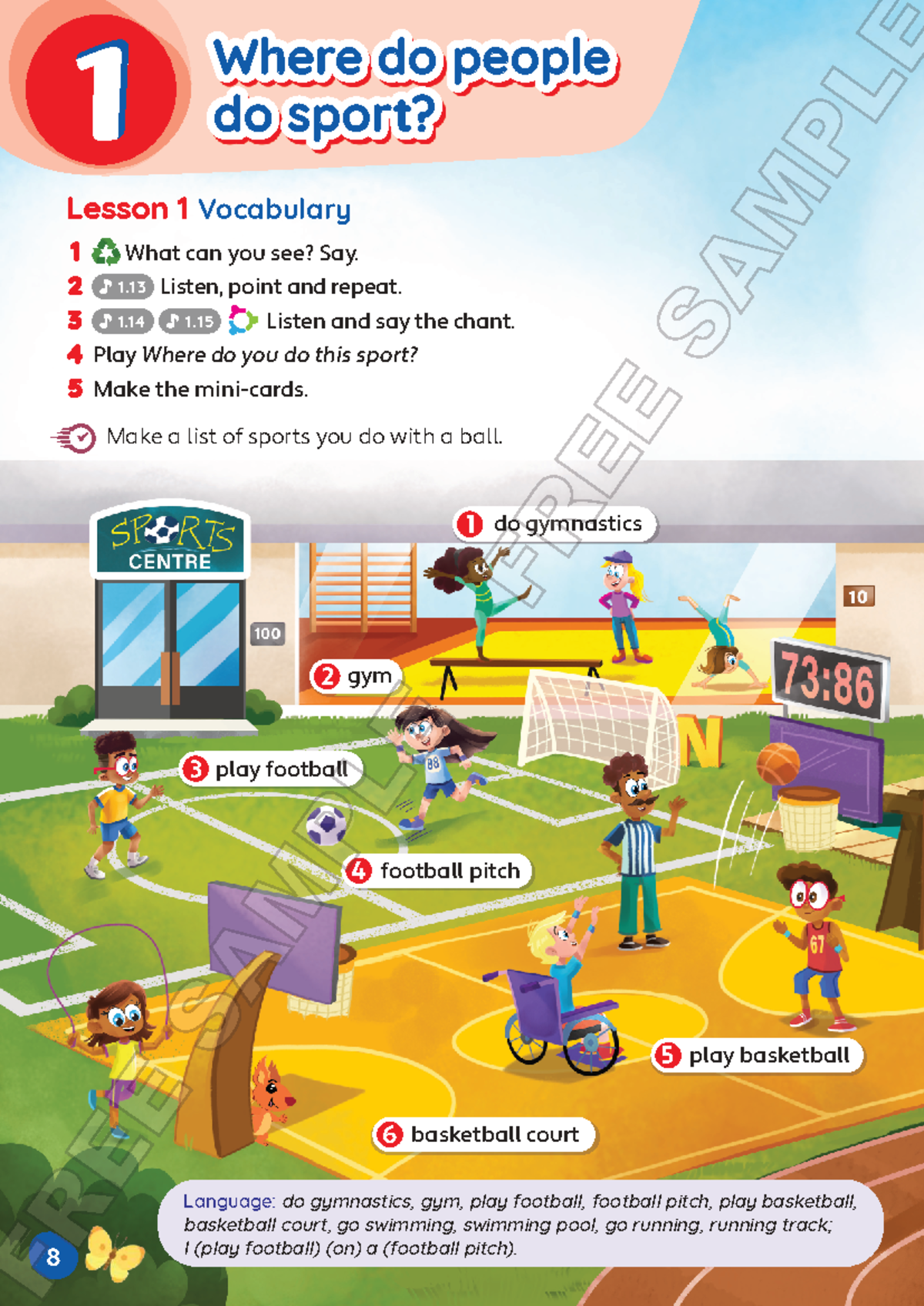 Kids Can 3 PB U1 - Sports Vocabulary and Activities Guide - Studocu