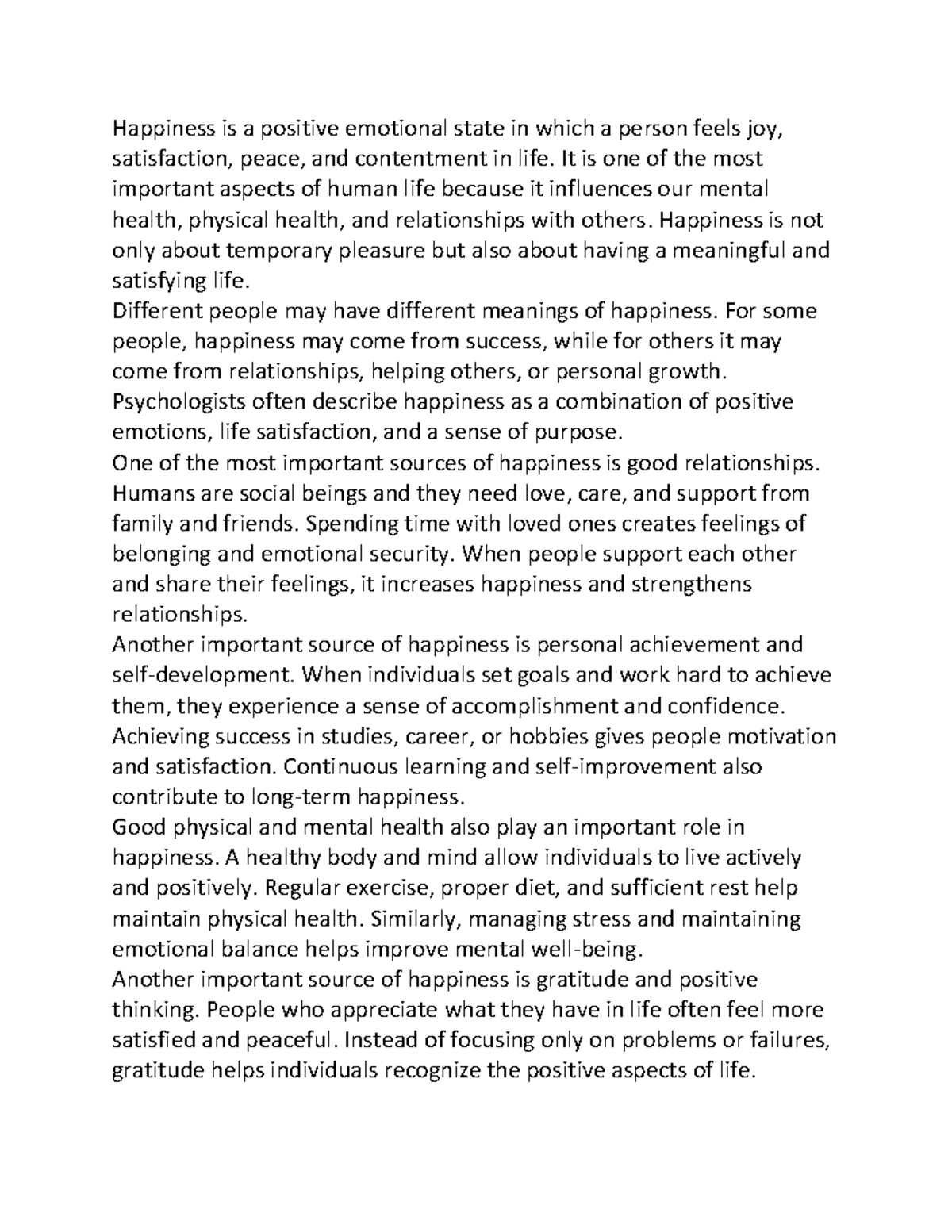 Happiness and Well-Being: Understanding Emotional States - VAC ...