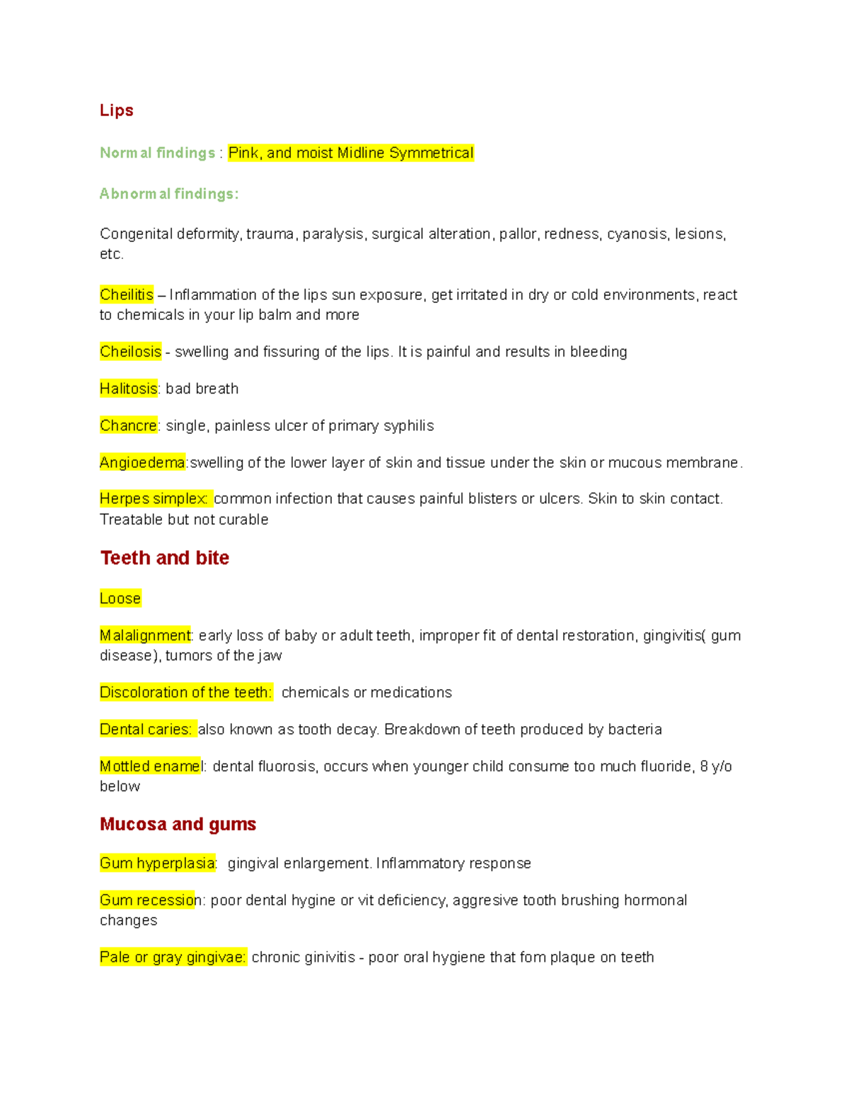 Mouth Anatomy & Abnormal Findings: A Comprehensive Review (HA Rev ...