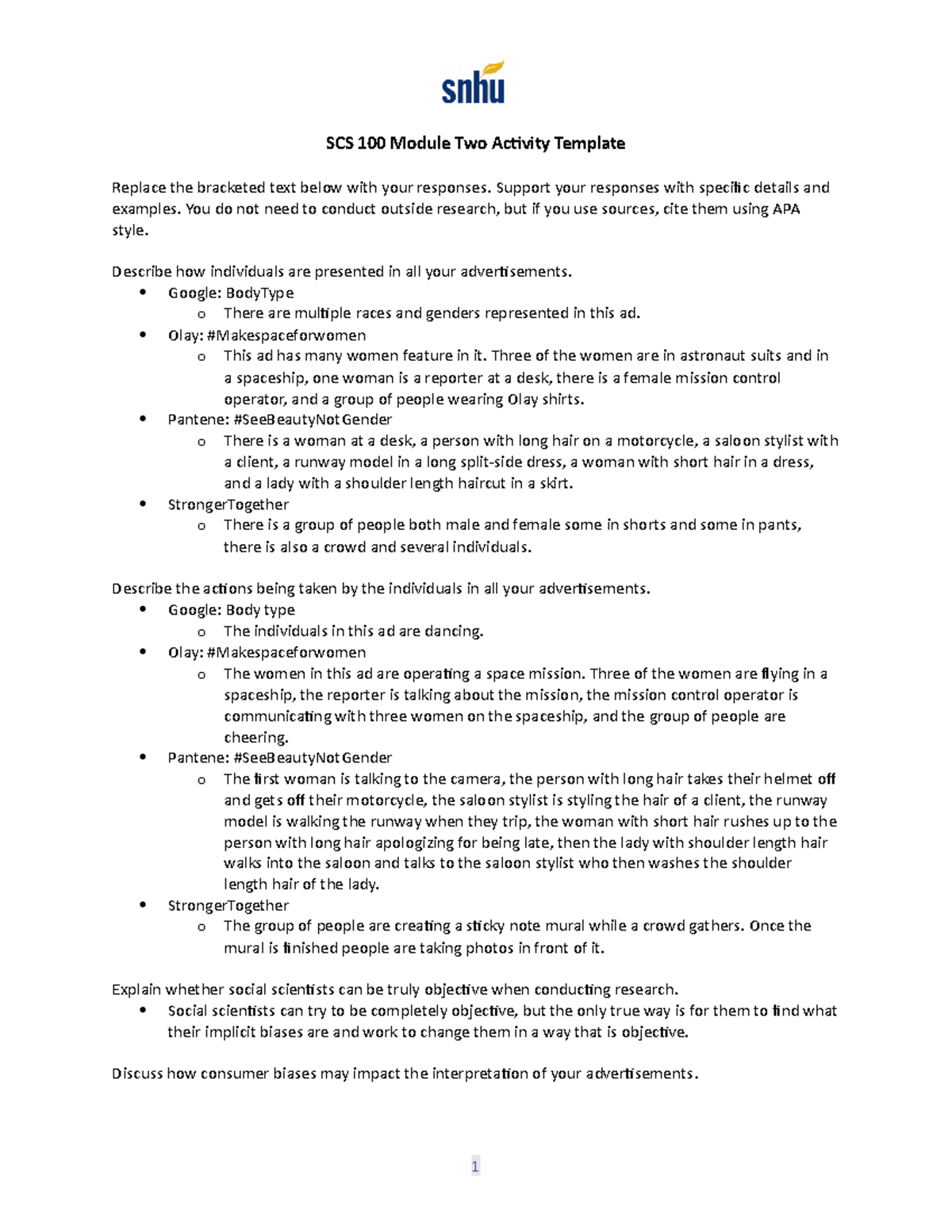 Tyler Goodnight-SCS 100 Module Two Activity - SCS 100 Module Two ...