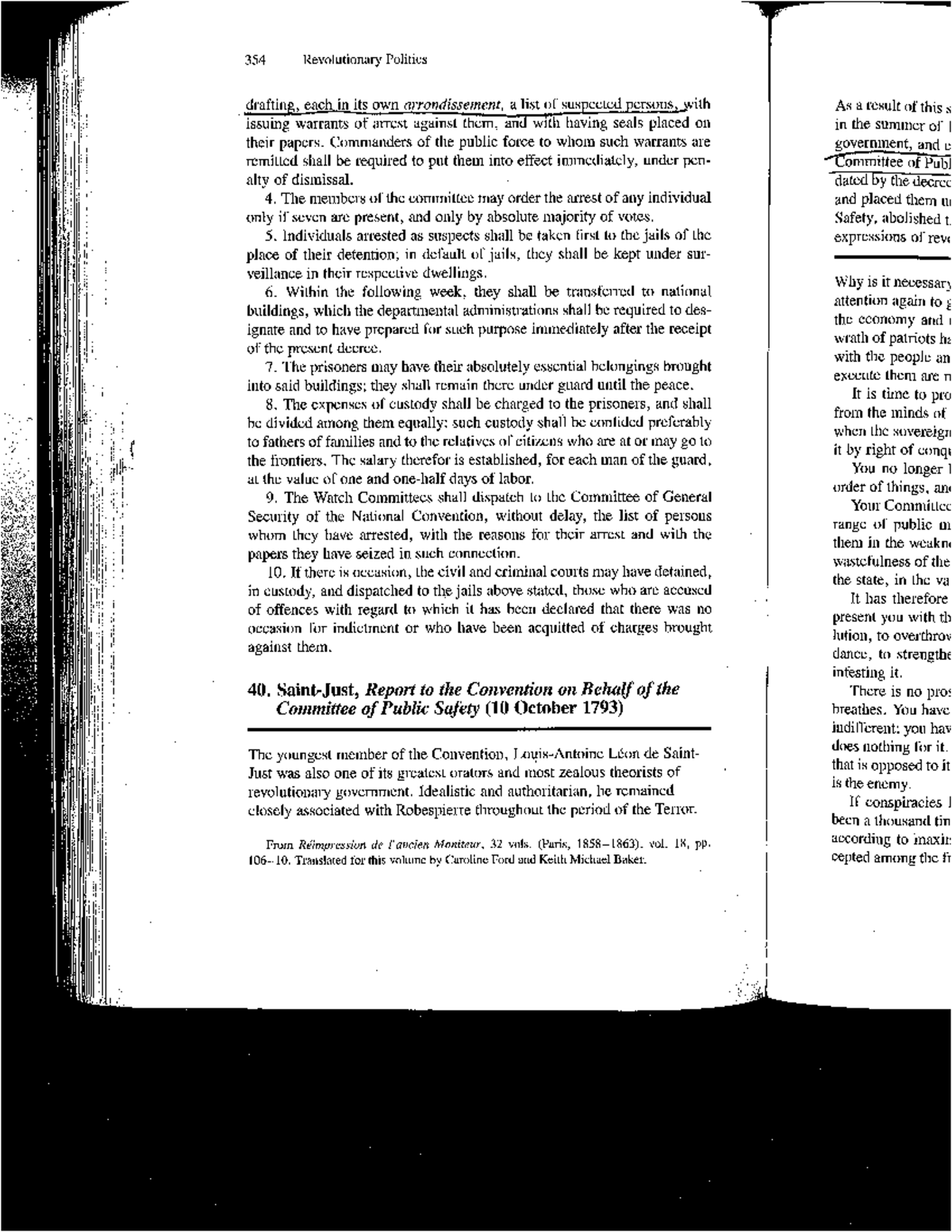 Final Report on the Role of the Committee of Public Safety - Studocu