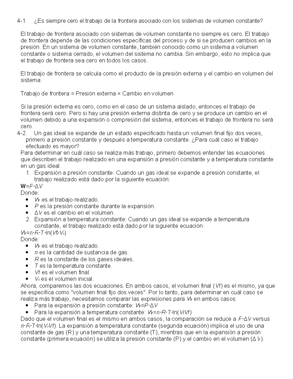 Ejercicios de Termodinámica Avanzada - Termo 3 - Studocu