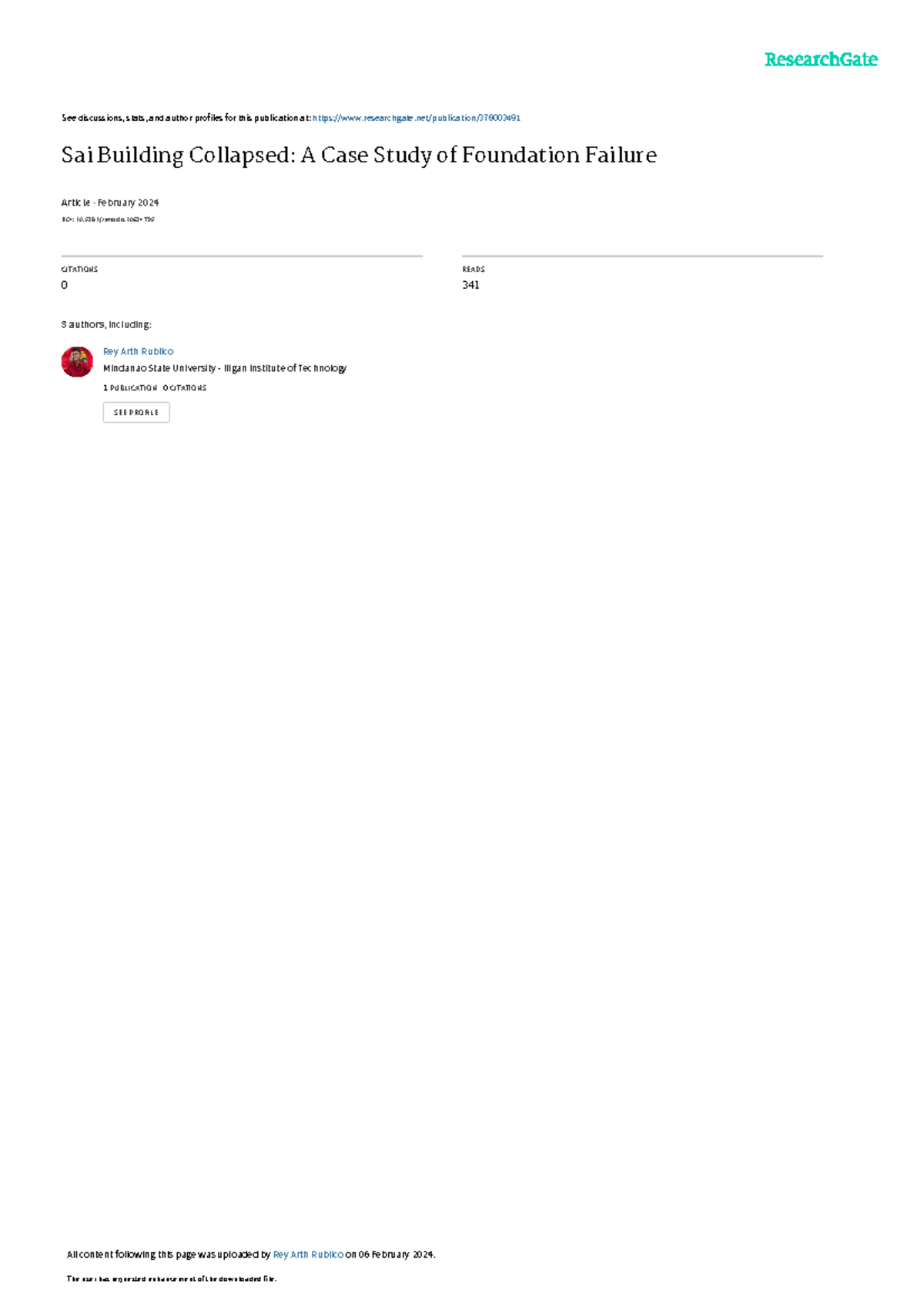 Sai Building Collapse: A Case Study of Foundation Failures (ACSE 2004 ...