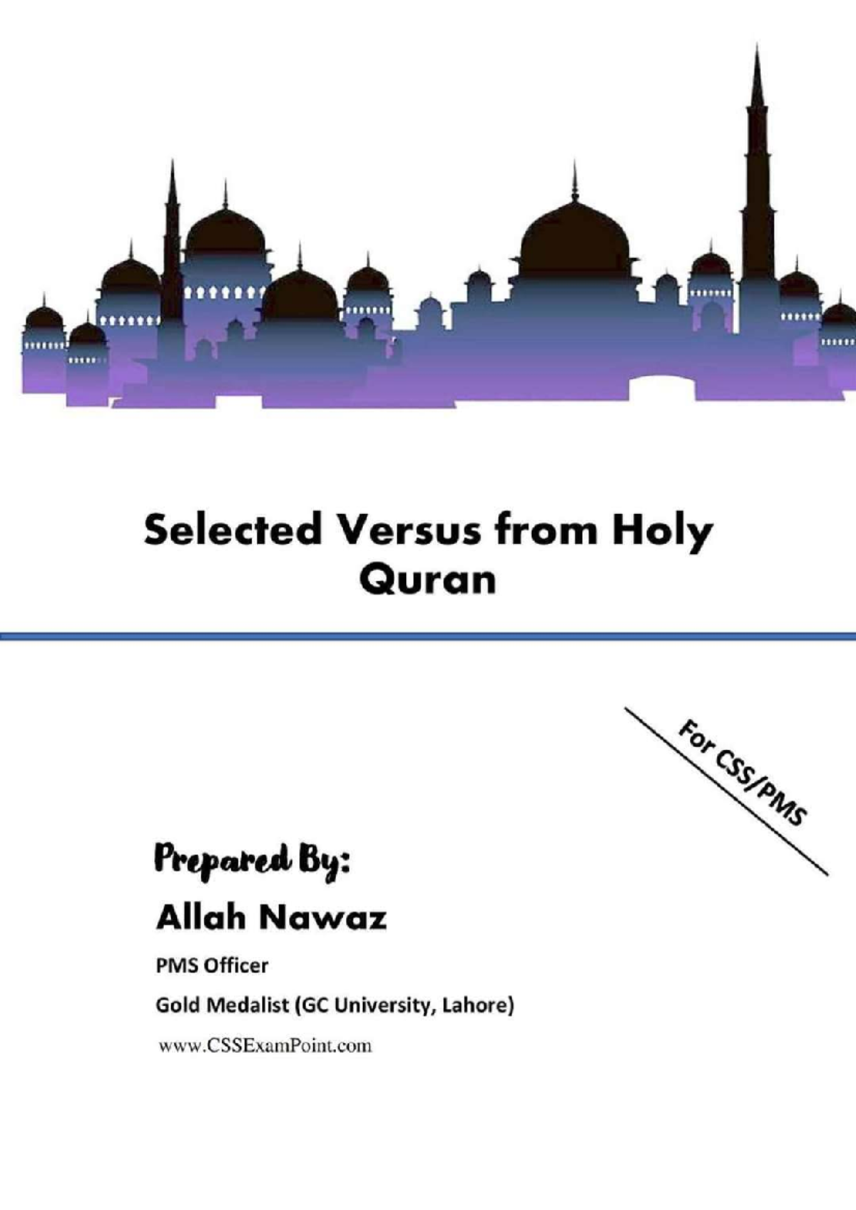 Islamiat Ayats for CSS Preparation - Notes by Allah Nawaz (PMS Officer ...