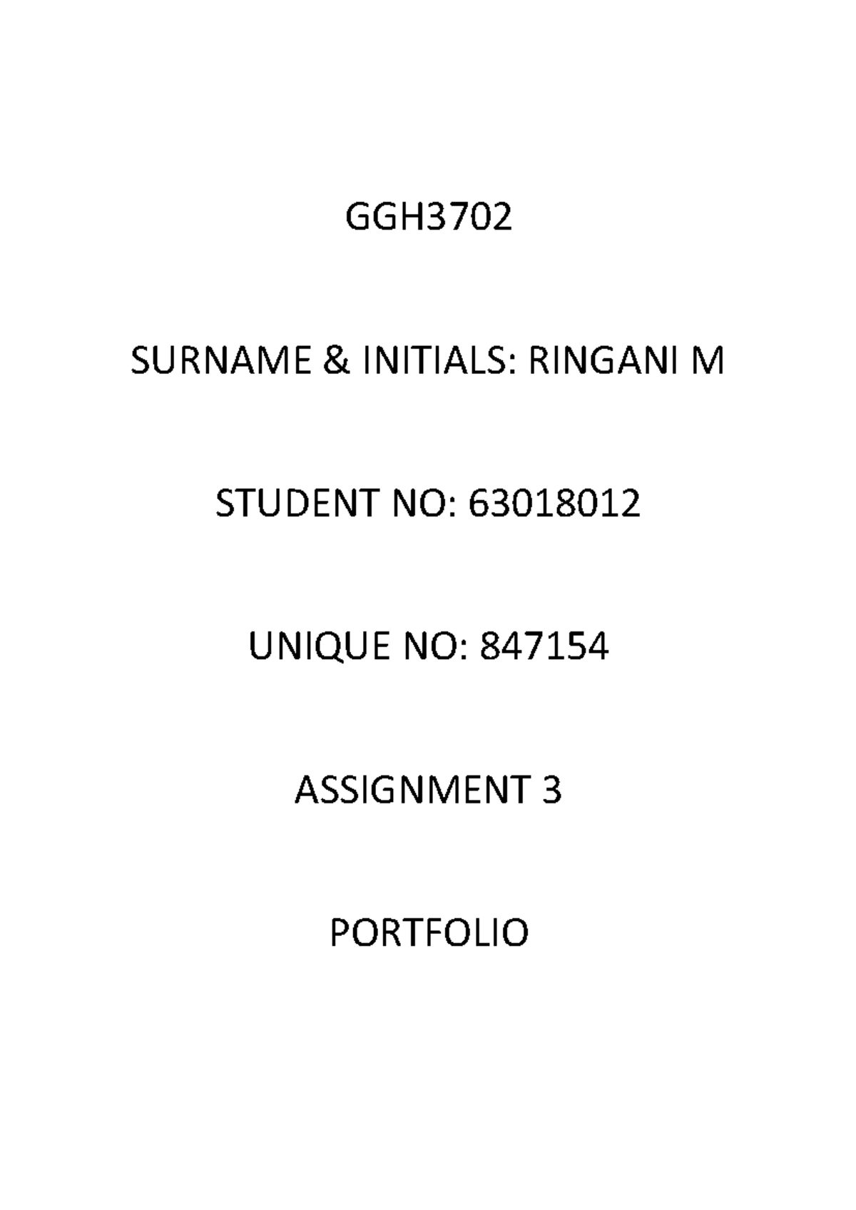 GGH3702 Assign 3: Employment Solutions and Poverty Analysis Portfolio ...