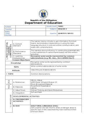 Matatag Textbook English 4 - English TEXTBOOK For inquiries or feedback ...