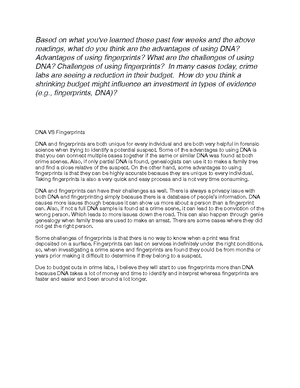ANTH 246 SP24: Forensic Science Course Syllabus and Overview - Studocu