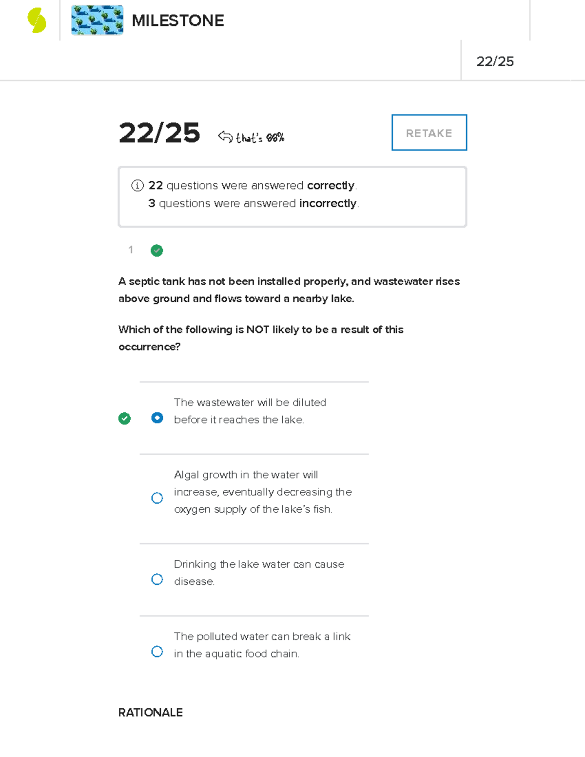 Final Milestone Exam: Environmental Science Concepts & Impacts - Studocu