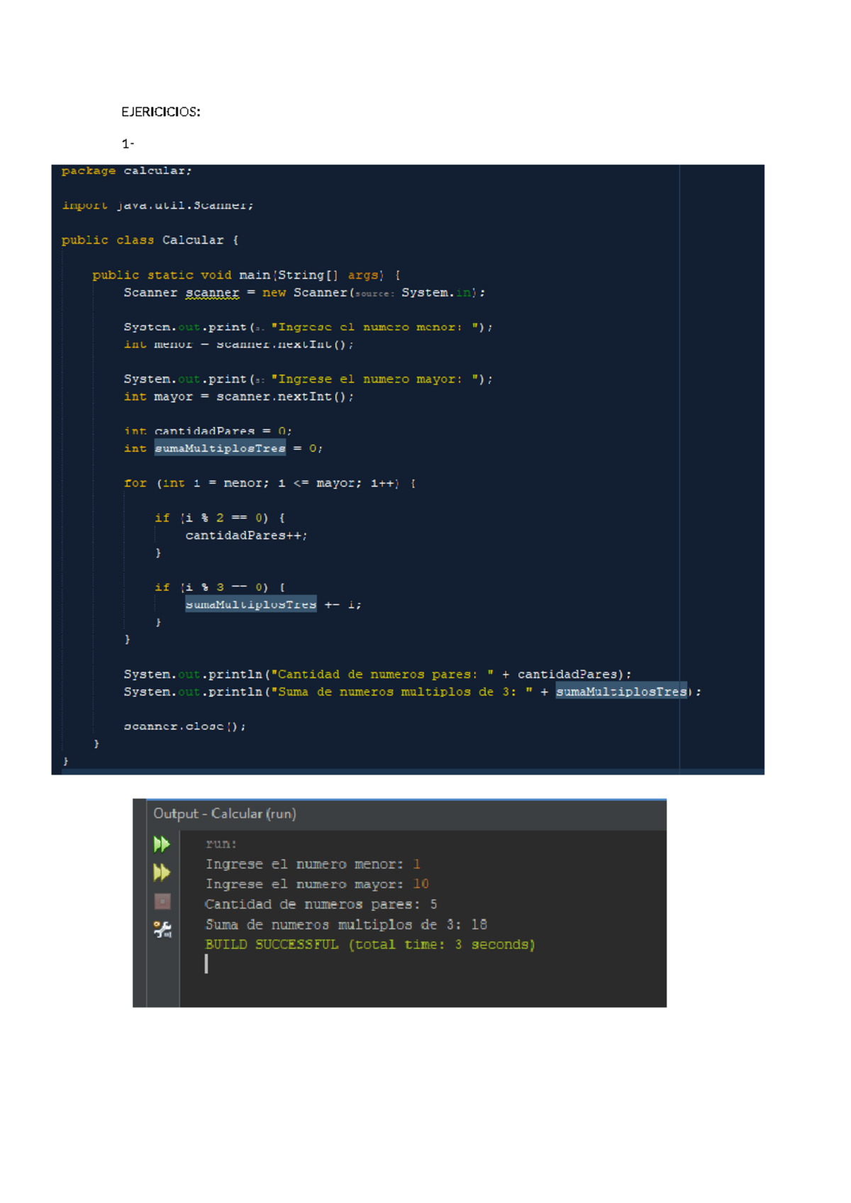 Ejercicios de Programación en Java - Semana 8 - Studocu