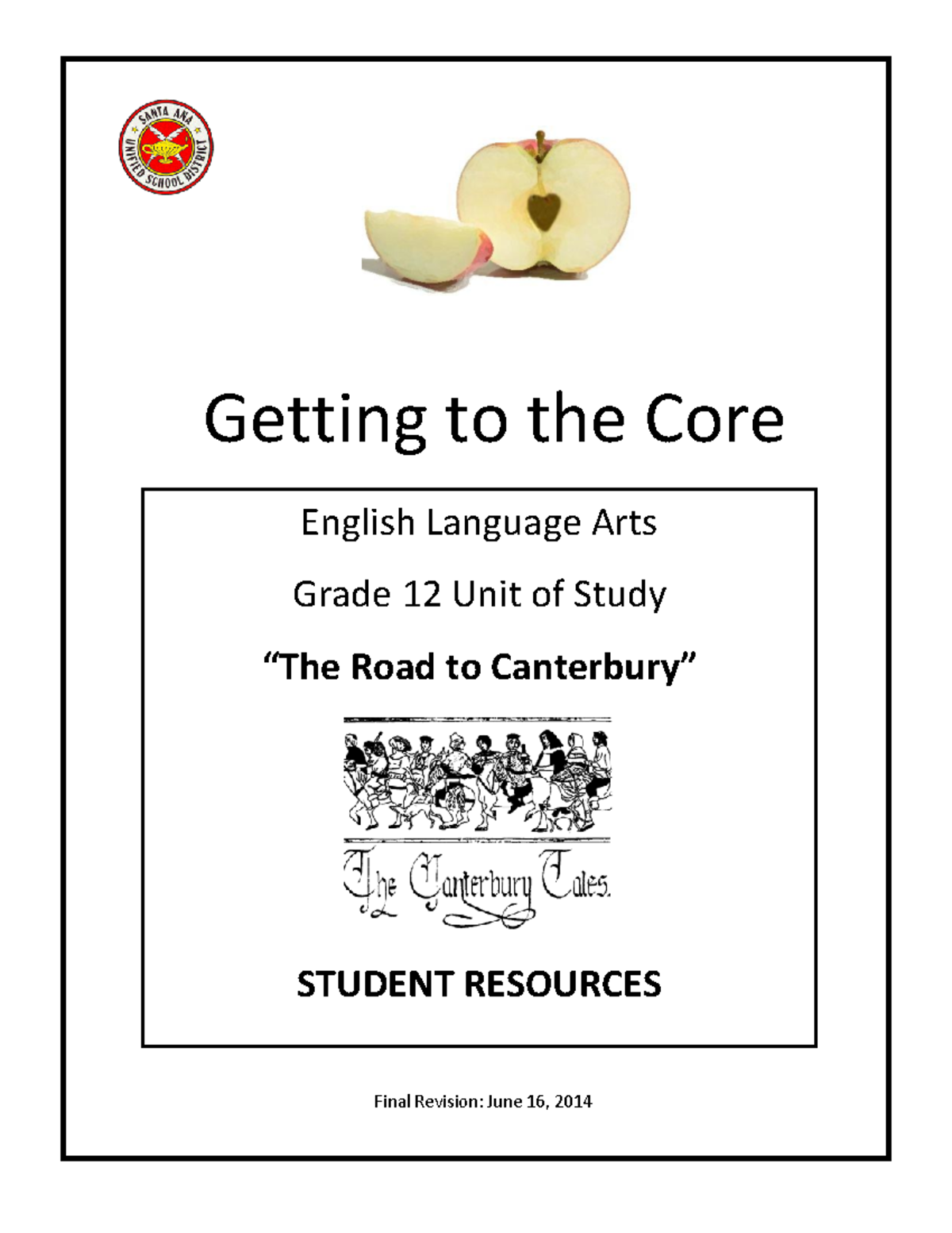 ELA Grade 12 Final Unit Resource: The Road to Canterbury Guide - Studocu