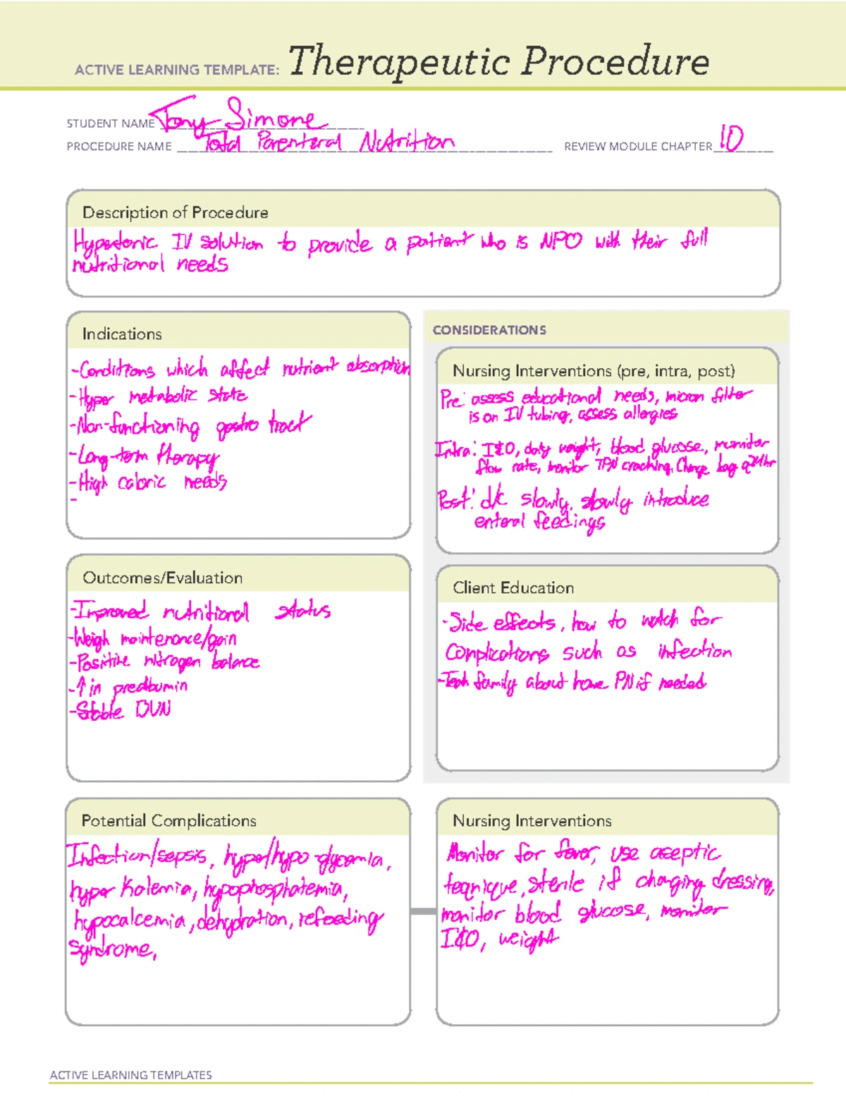 Diabetes Mellitus ATI System Disorder Template - ACTIVE LEARNING ...