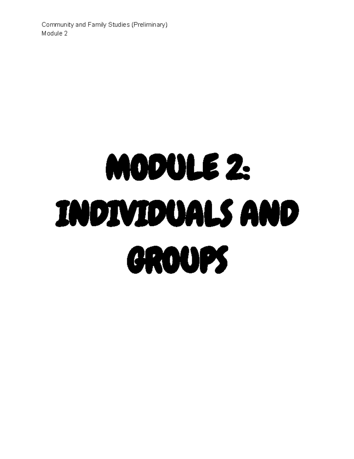 Cafs-module-2-individuals-and-groups - Module 2 MODULE 2: INDIVIDUALS ...