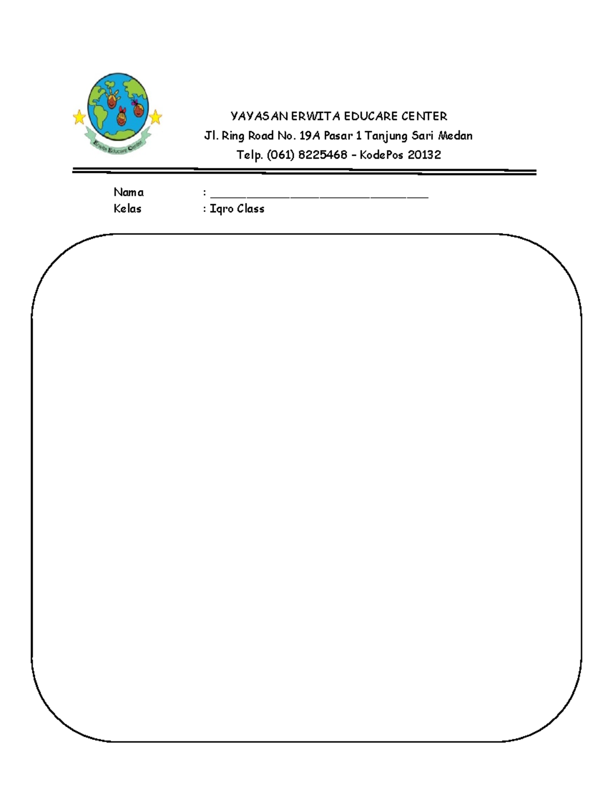 Worksheet latar belakang bunga - Islamic Education - YAYASAN ERWITA ...