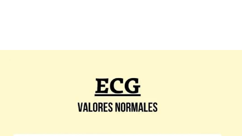ECG Valores Normales y Estandarización del Papel - Fisiología - Studocu