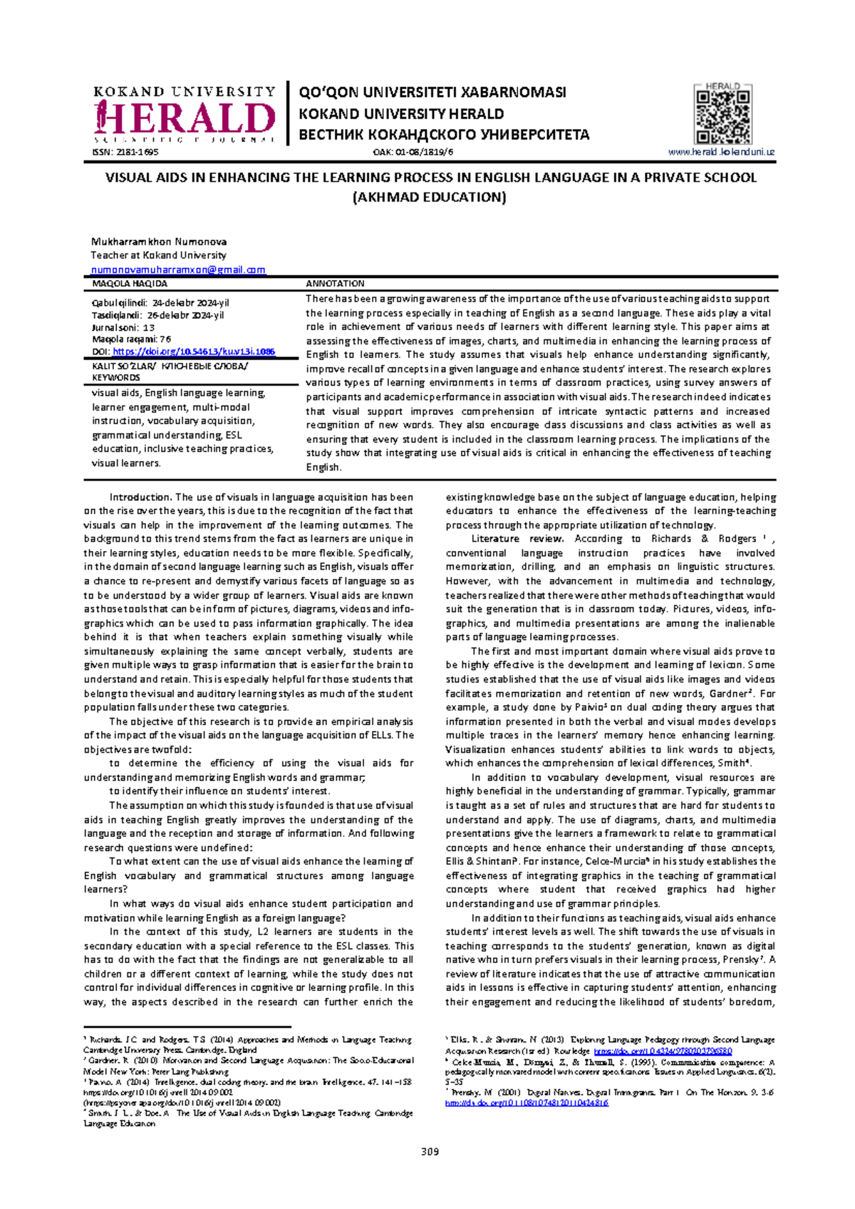 KOKAND UNIVERSITY: Visual Aids in Enhancing English Learning Process ...