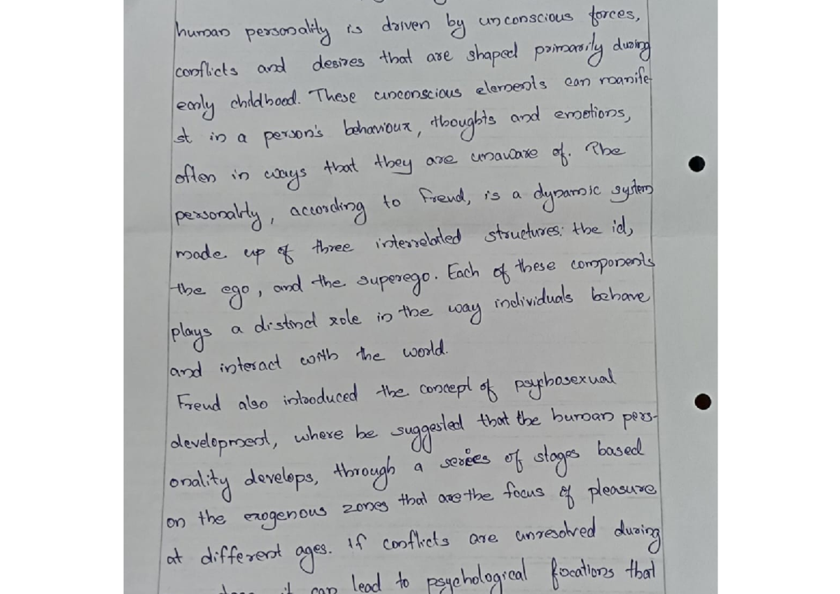 Freud's Psychoanalytical Theory: Unconscious Forces & Personality ...